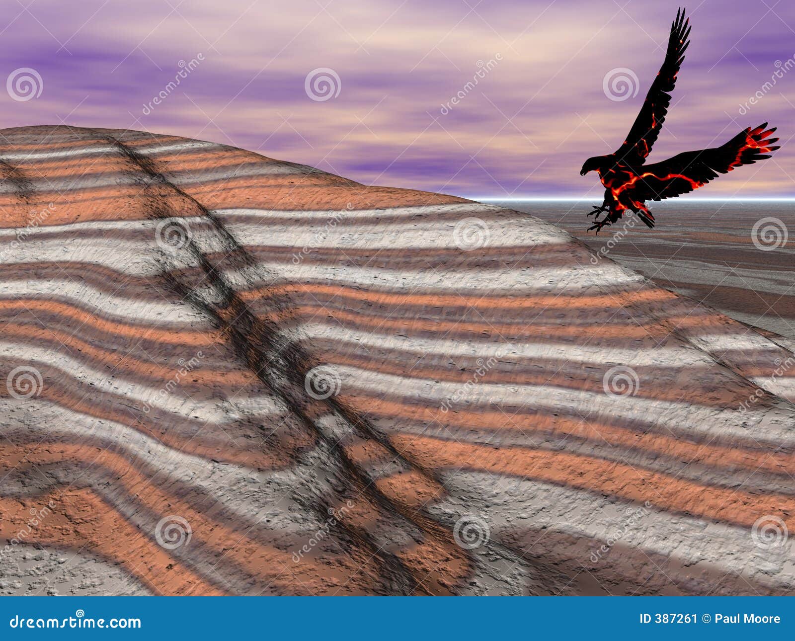 Painted Desert Eagle stock image. Image of eagle, white - 387261