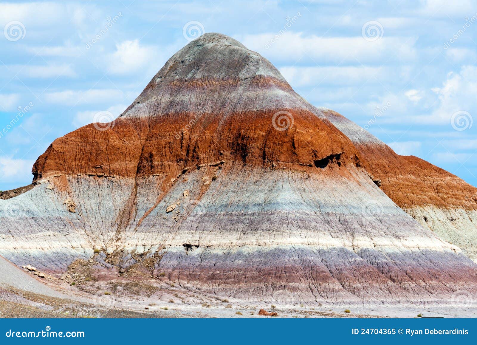 Painted Desert Mound stock image. Image of national, travel - 24704365
