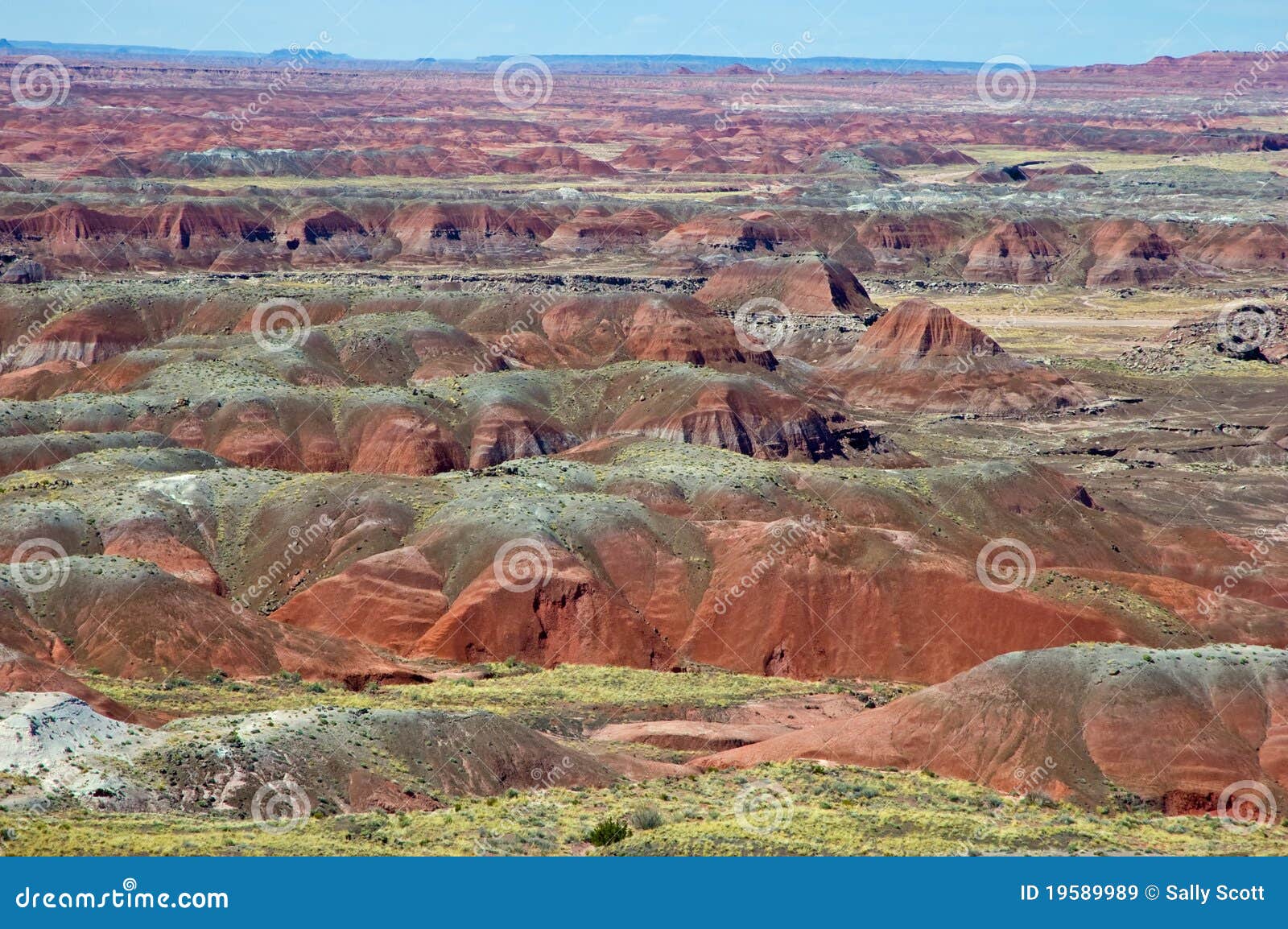 Painted Desert In Petrified Forest National Park Royalty-Free Stock ...