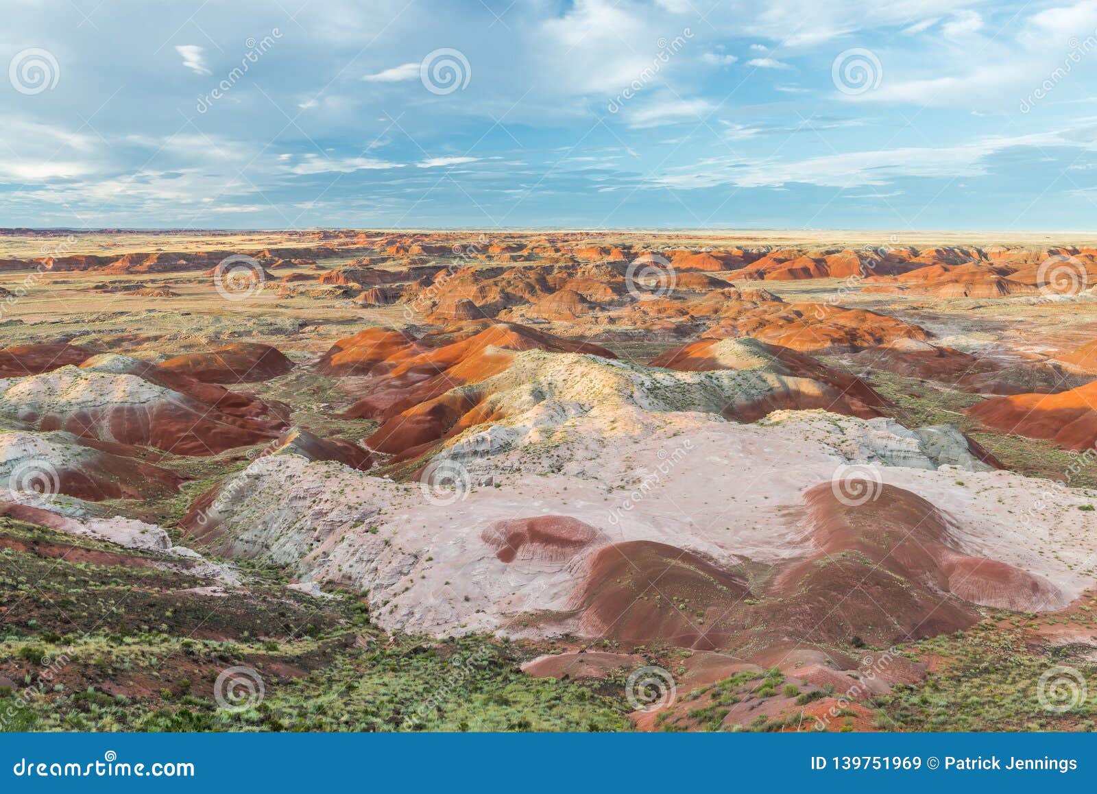 The Painted Desert, Petrified Forest National Park, AZ Stock Image ...