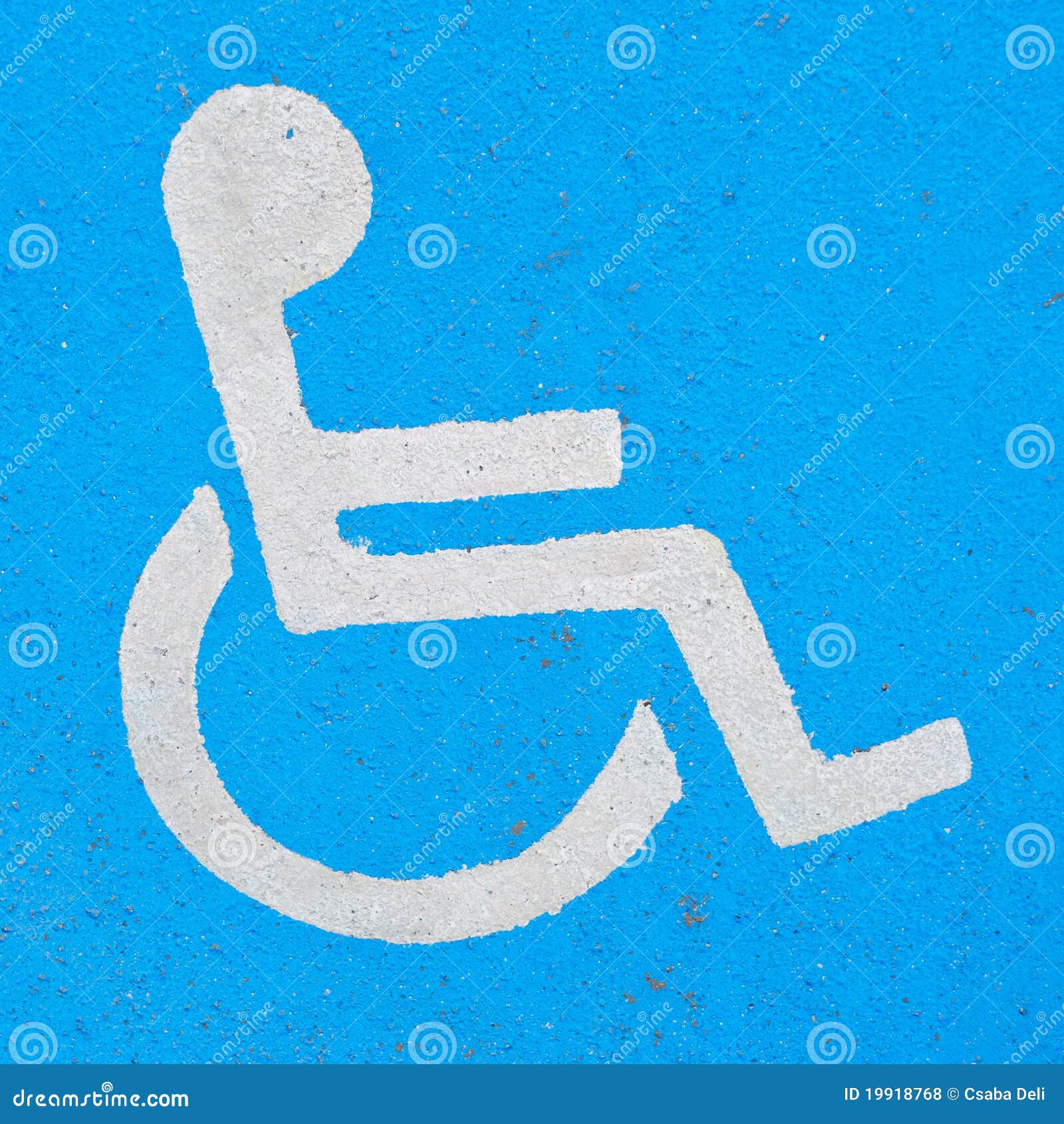 Painted disabled sign stock photo. Image of drive, city - 19918768