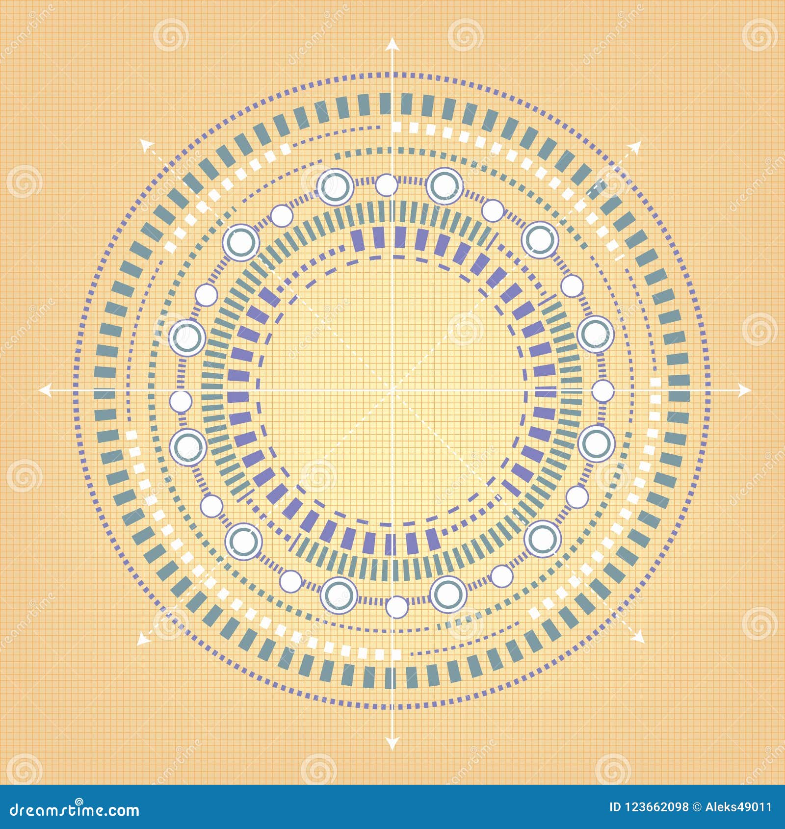 Technical Drawing.Fantastic Circle .Drawing Details . Technical Drawing ...