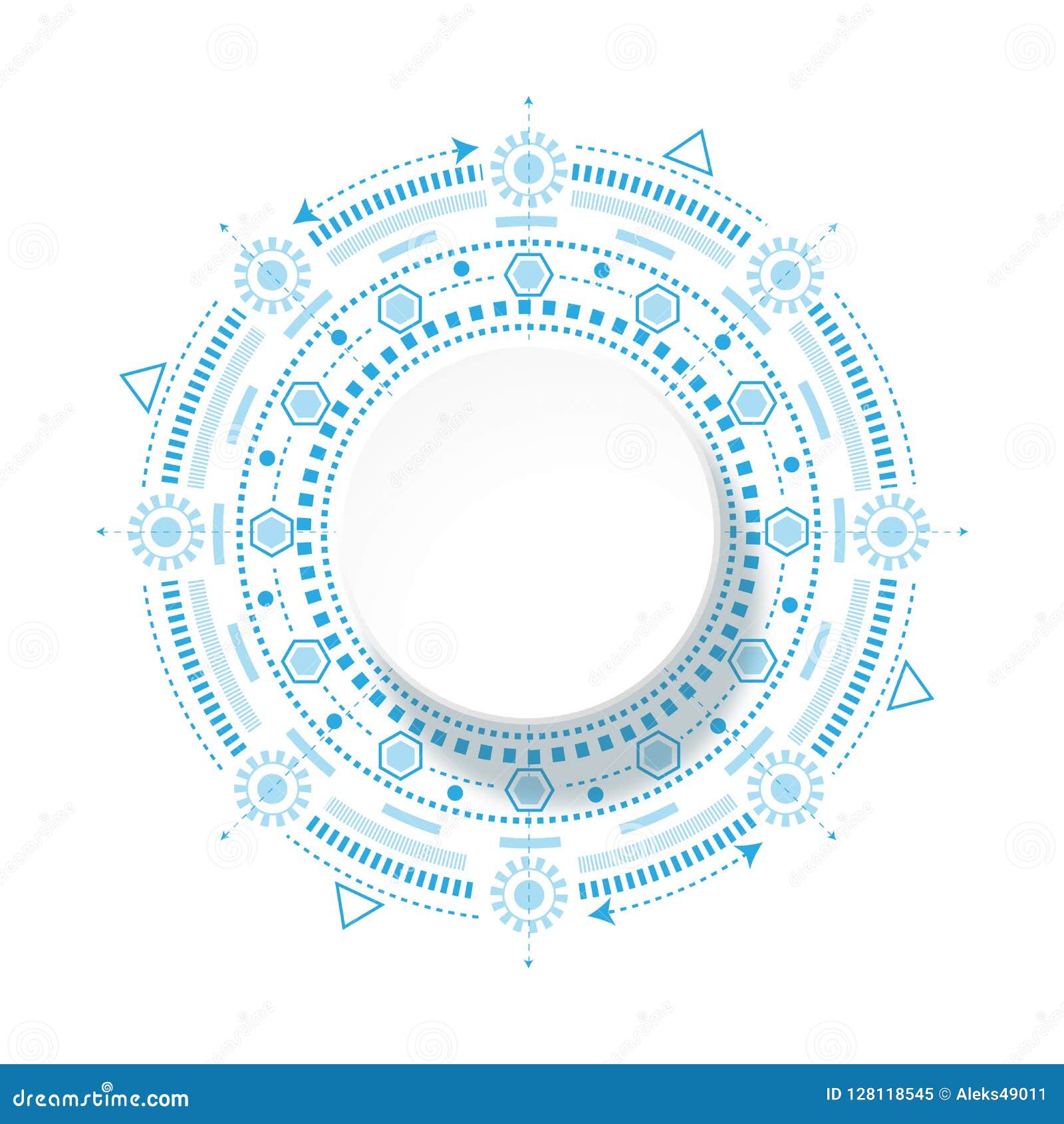 Drawing New Modern Technology .Technical Drawing Vector . Abstract ...