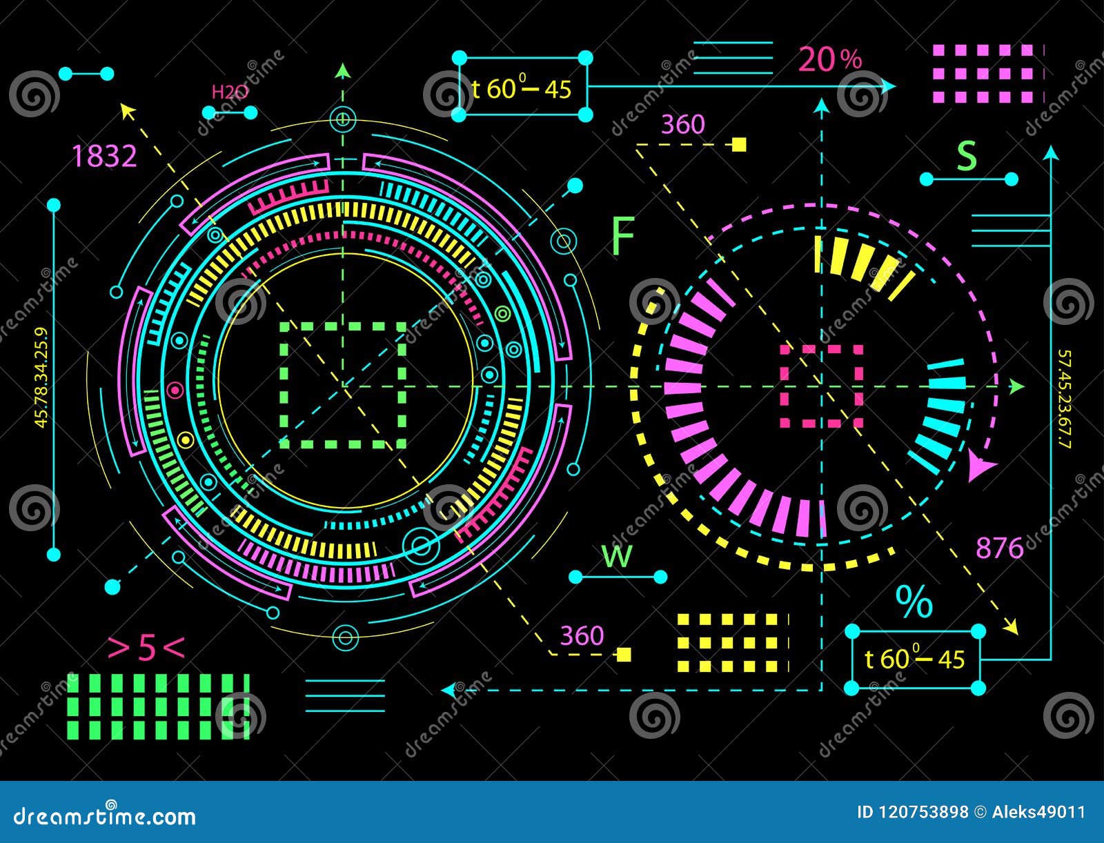 Futuristic Virtual Graphic , Display .HUD Concept ,Sci-Fi Technology ...