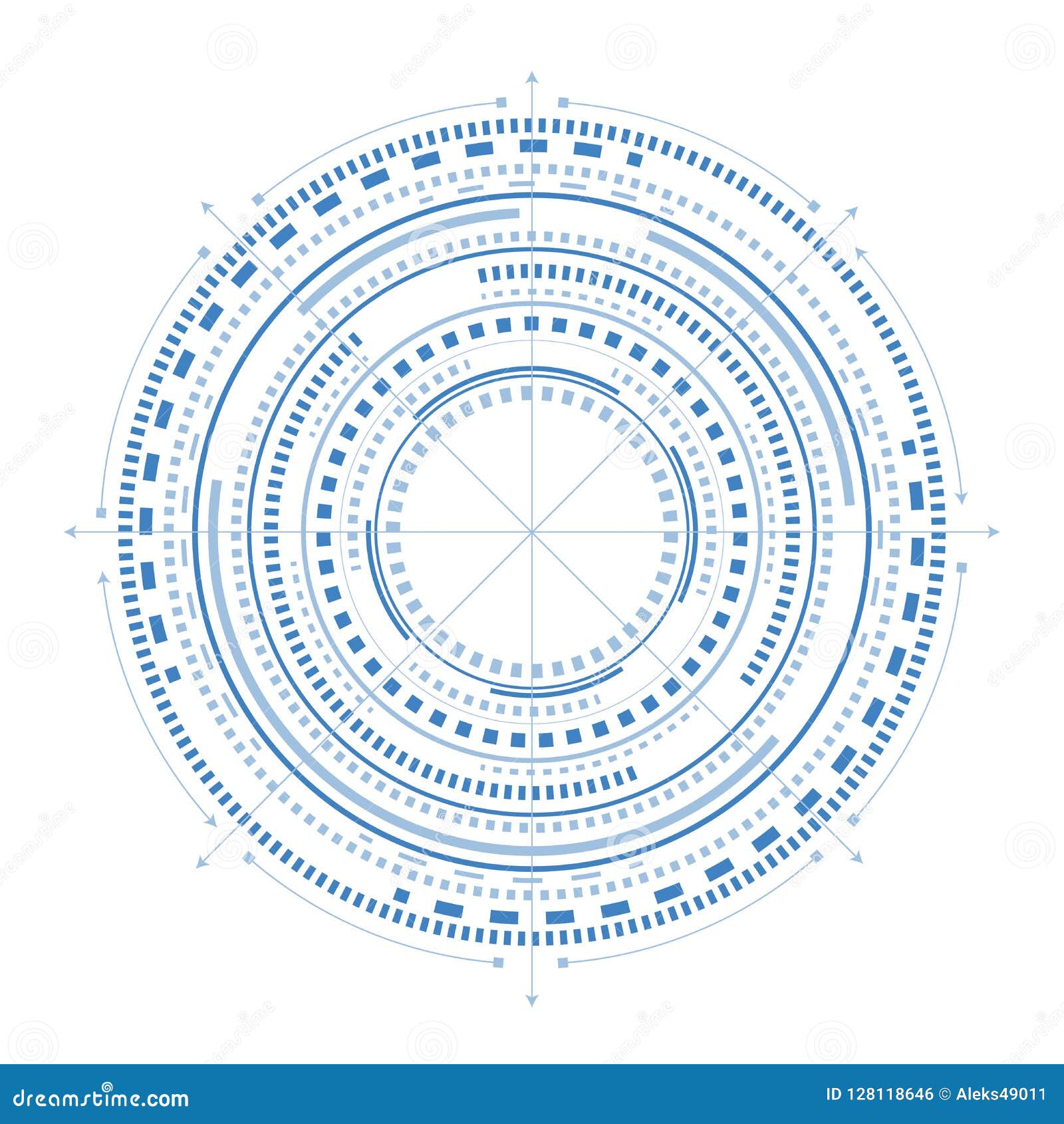 Technical Drawing. HUD Virtual Futuristic Elements . Technical Drawing ...