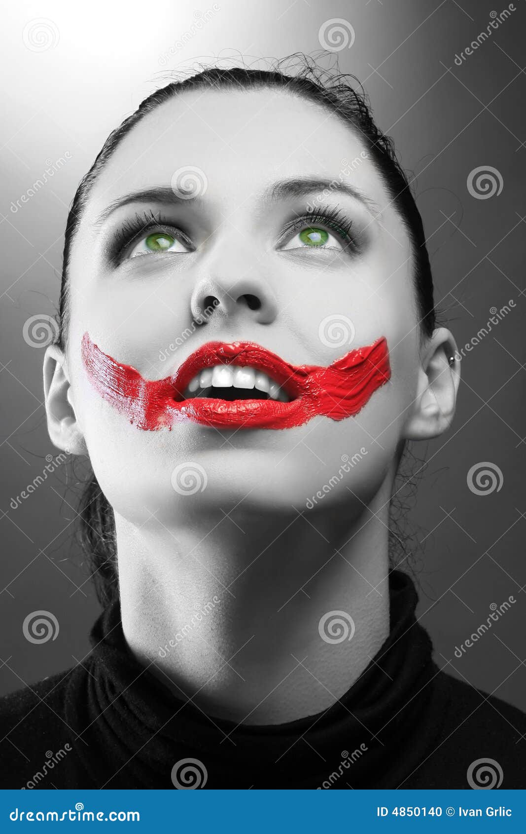 Painted face stock photo. Image of portrait, gorgeous - 4850140