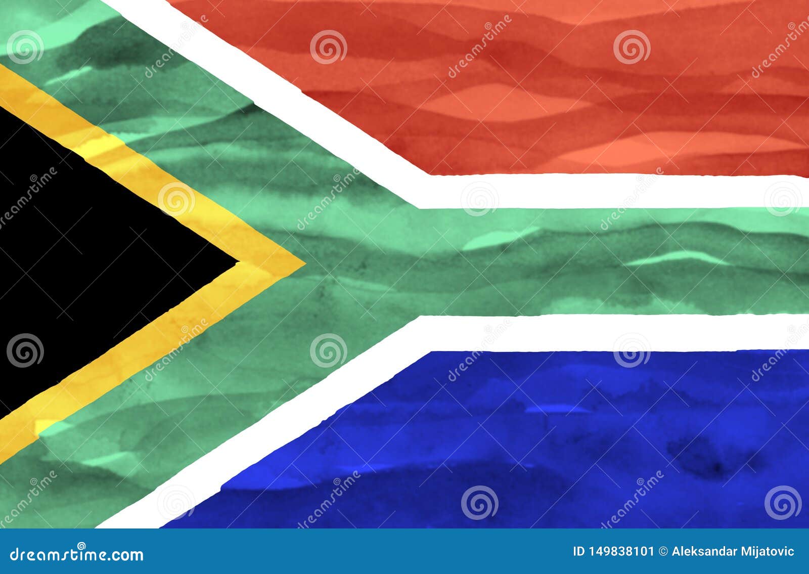 Painted Flag of South Africa Stock Image - Image of tint, wallpaper ...