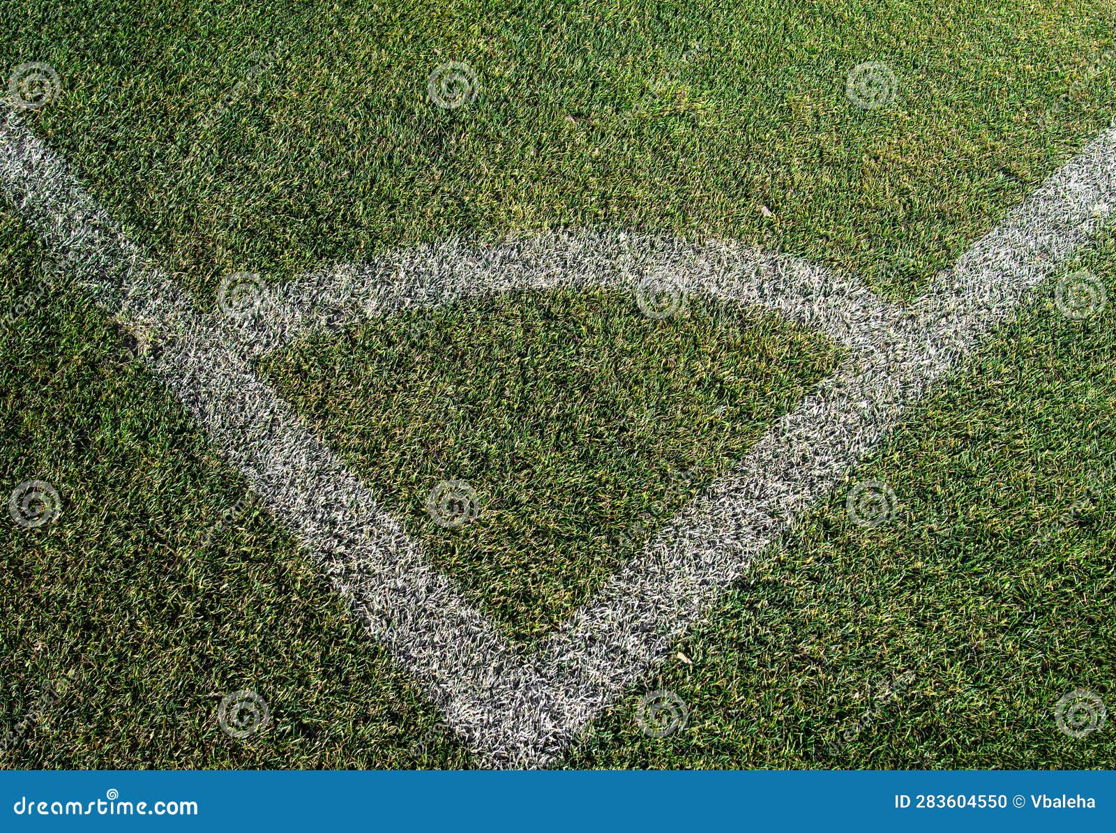 Painted Football Corner stock photo. Image of field - 283604550