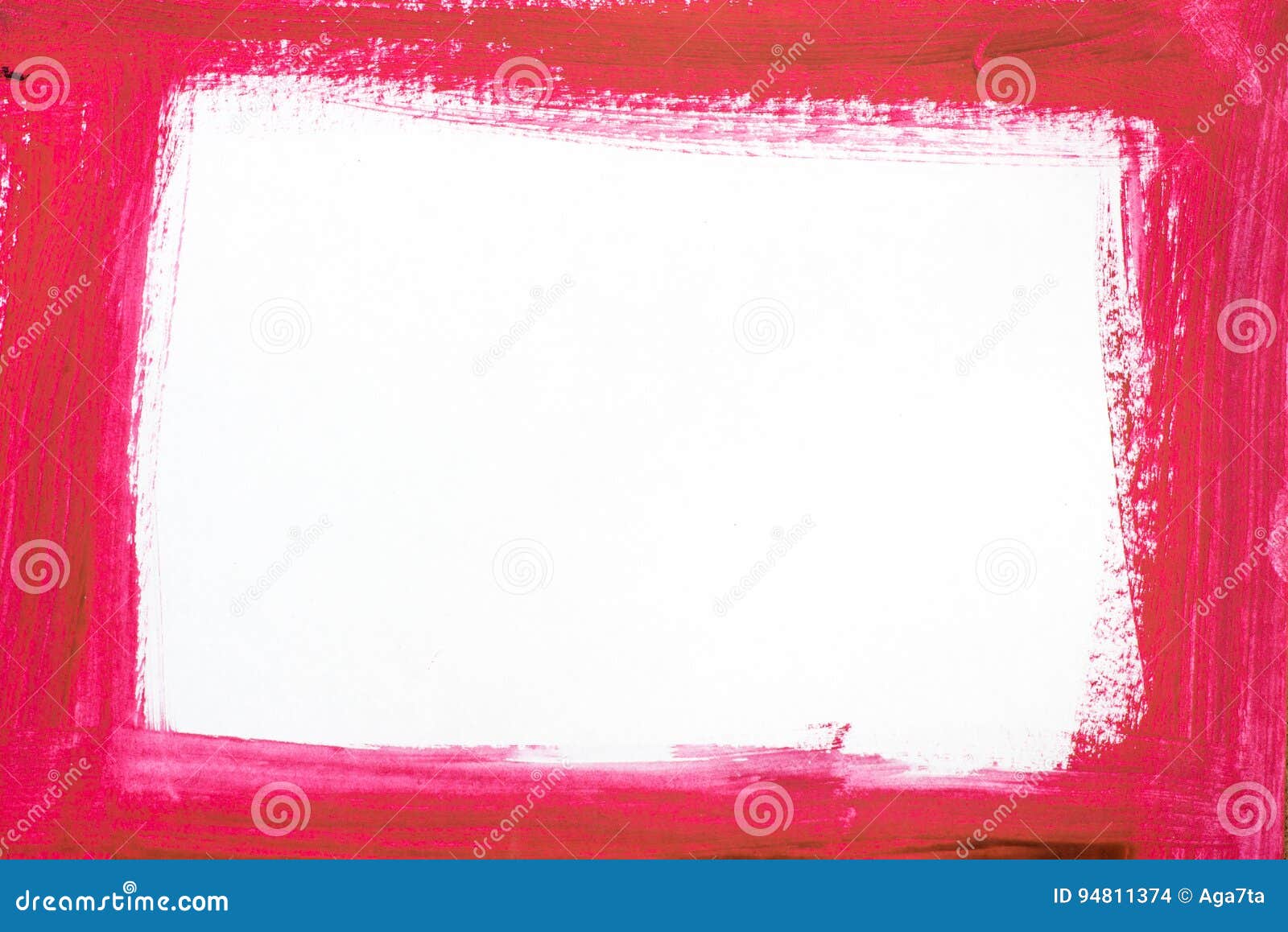 Painted Frame on White Background Stock Illustration - Illustration of ...