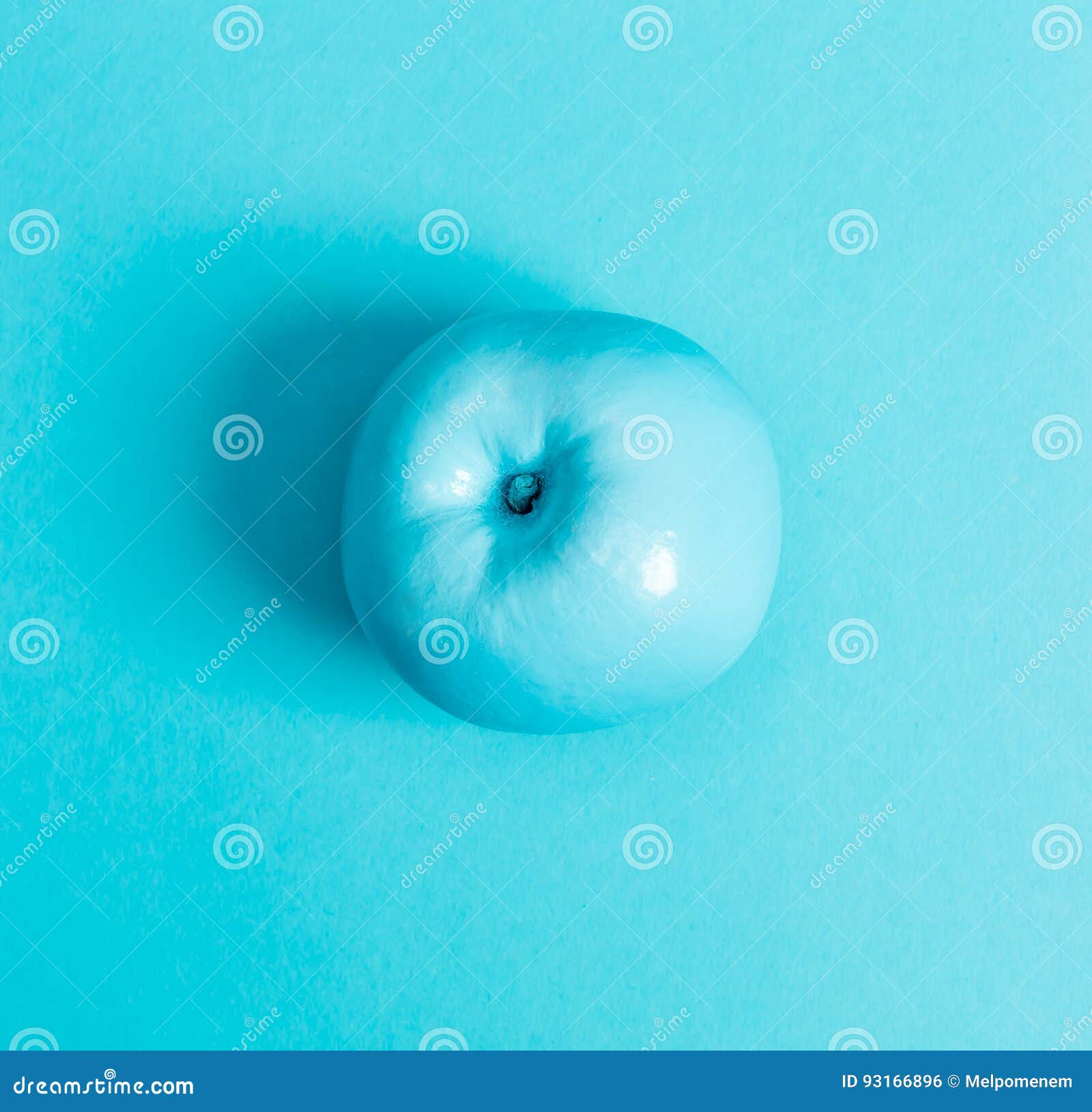 Painted Fruit on a Blue Background Stock Photo - Image of fruit ...