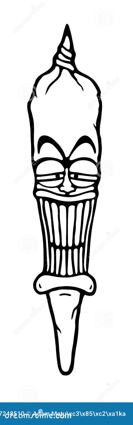 Painted Funny Joint Vector Illustration | CartoonDealer.com #107248510