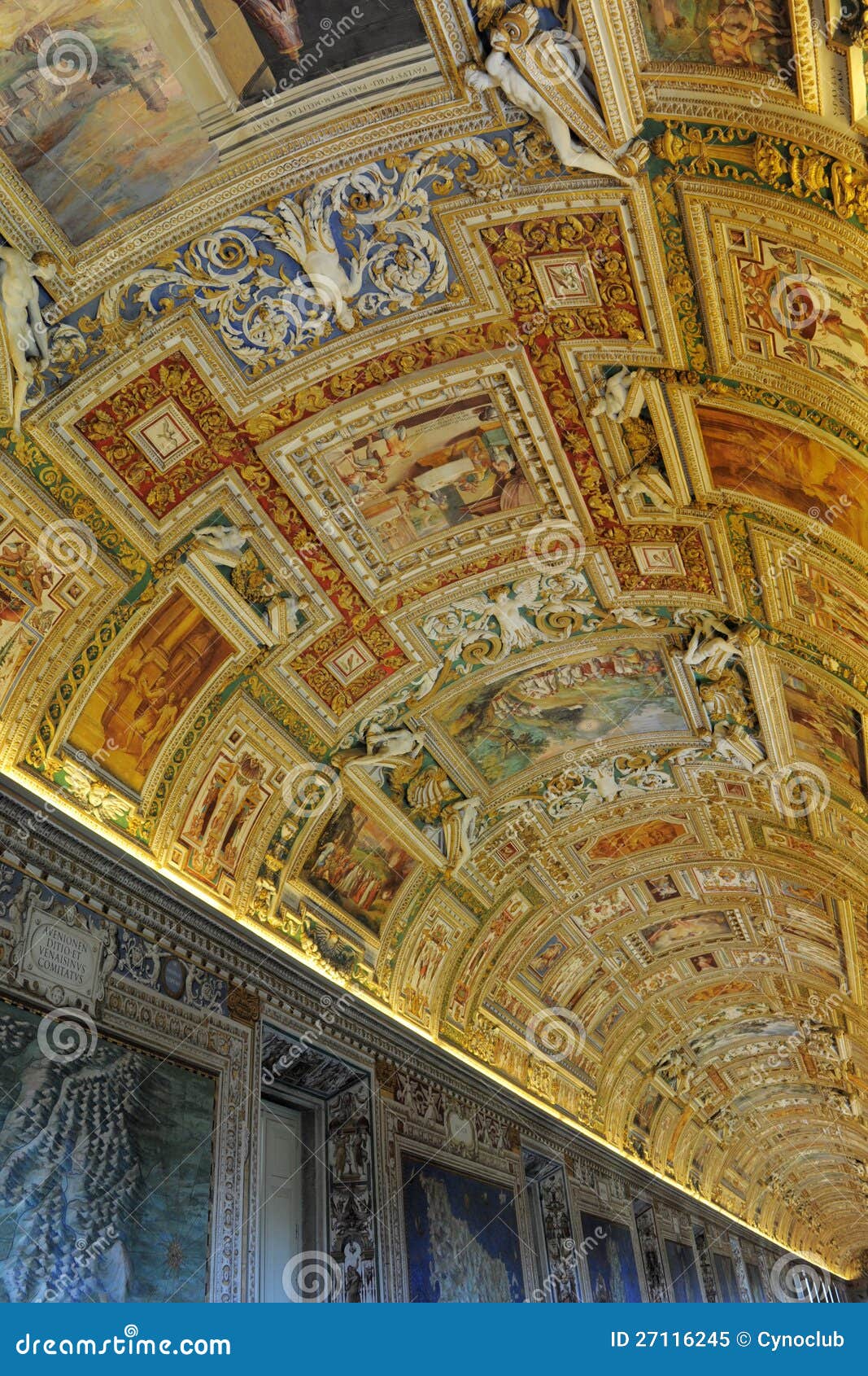 Painted gallery editorial image. Image of colored, ceiling - 27116245