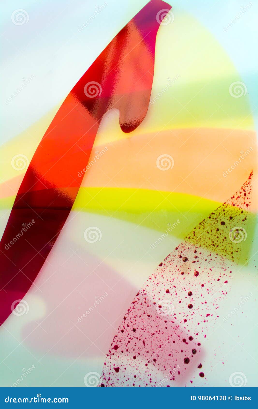 Painted Glass. Handmade Work Ideal for Abstract Backgrounds Stock Photo ...