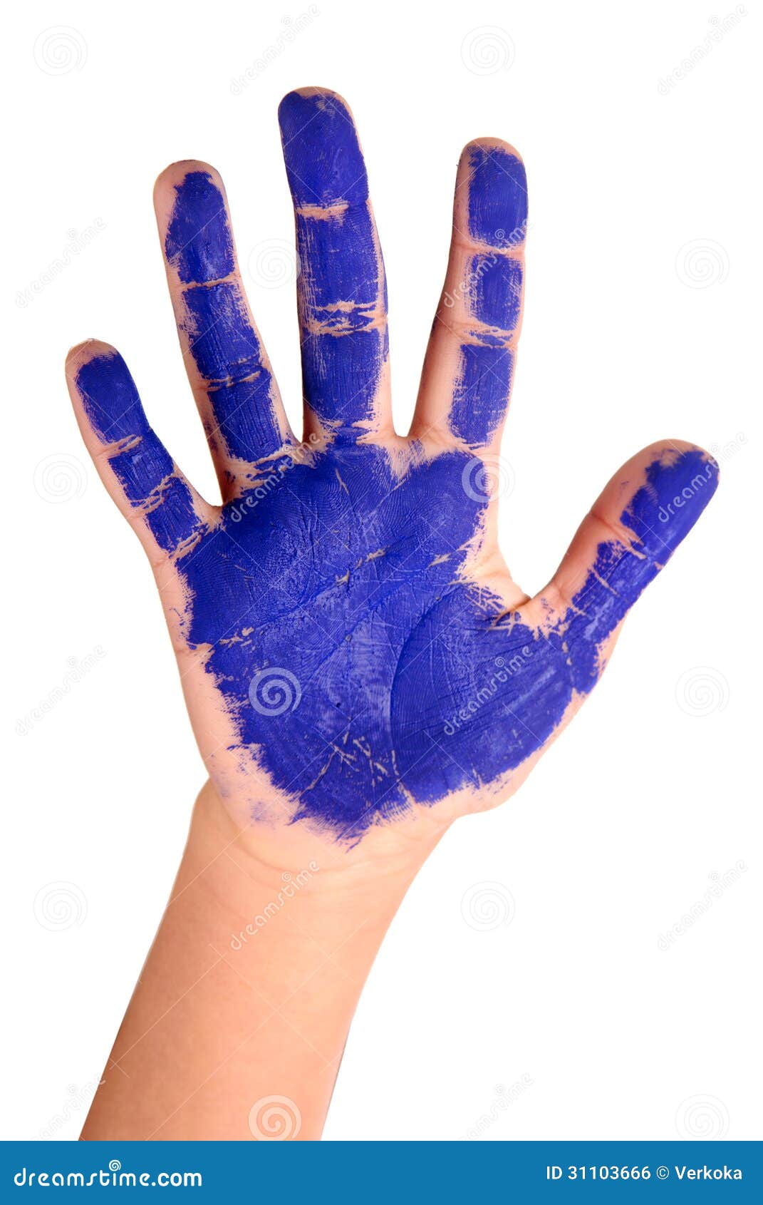 Painted hand stock photo. Image of color, creativity - 31103666