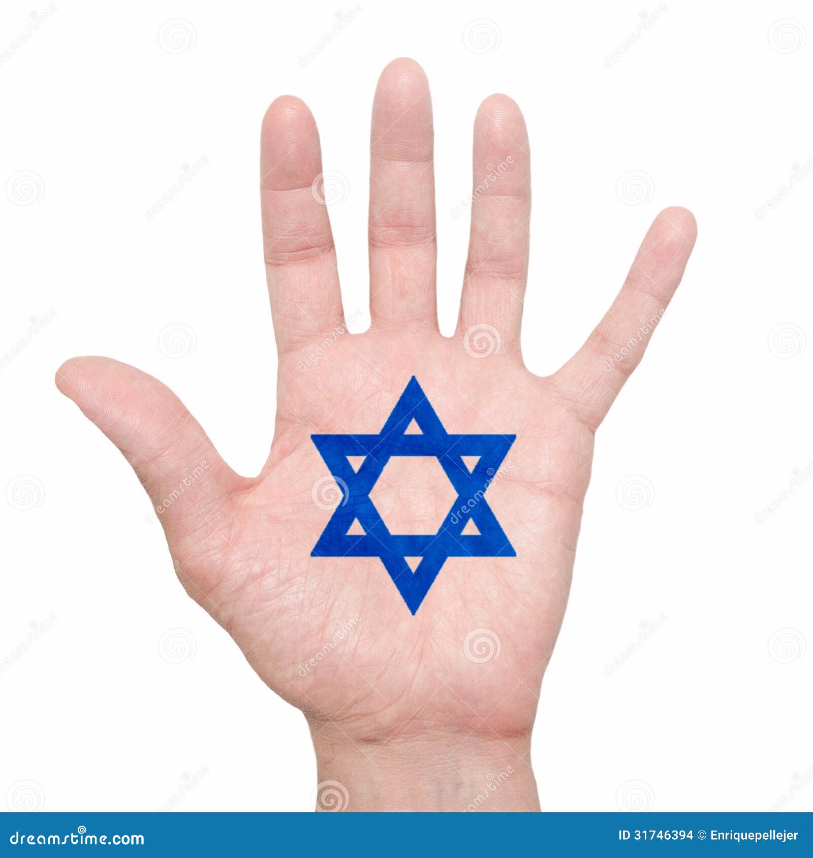 Painted hand stock photo. Image of religious, jewish - 31746394
