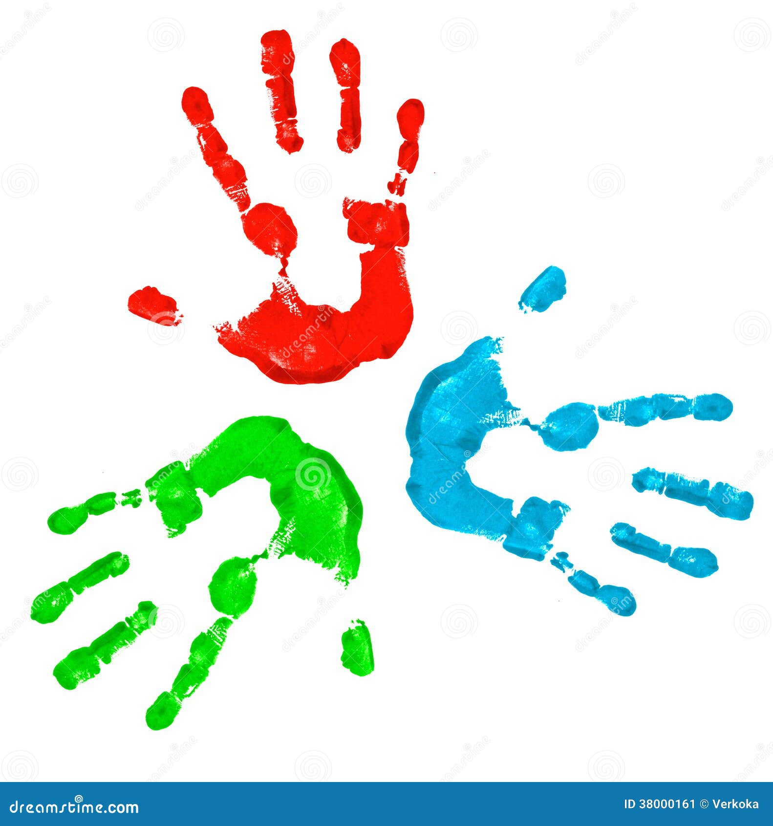 Painted hands stock illustration. Illustration of classroom - 38000161