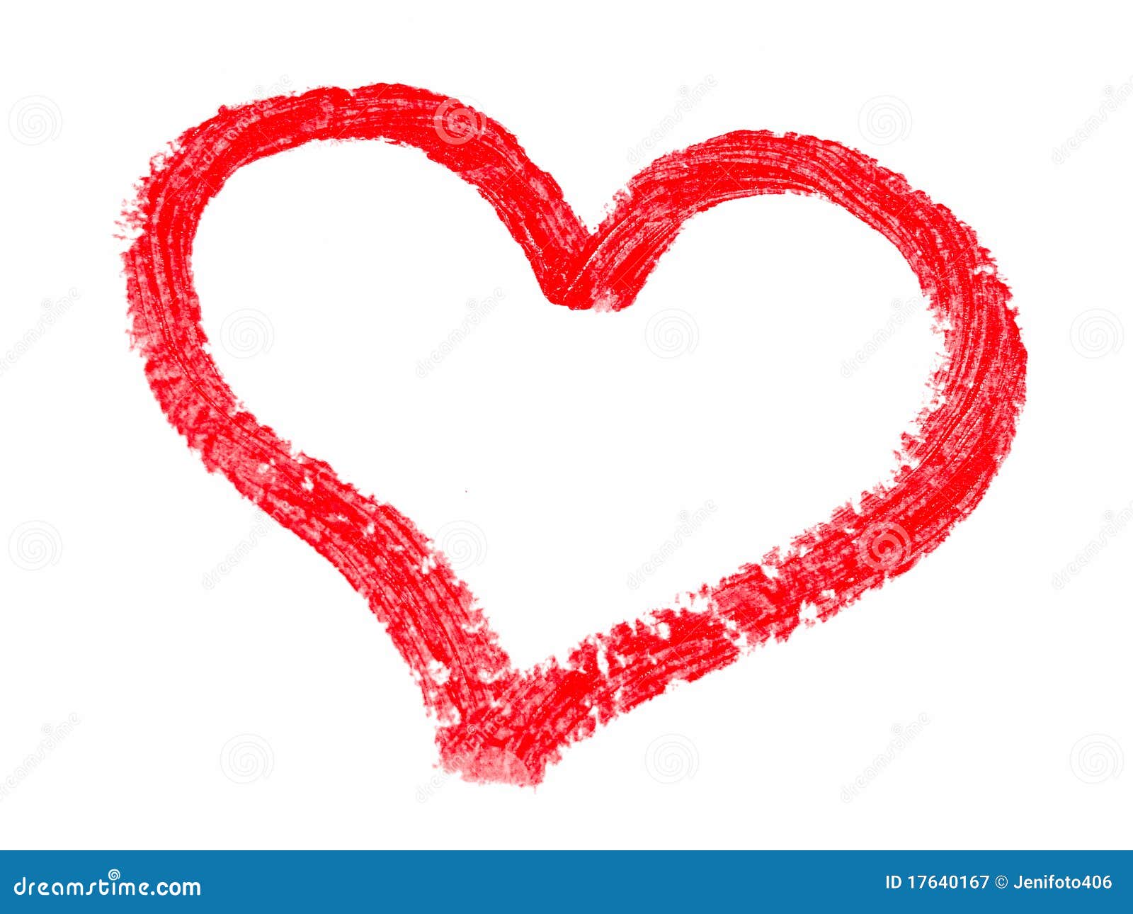 Painted heart stock image. Image of love, colorful, white - 17640167