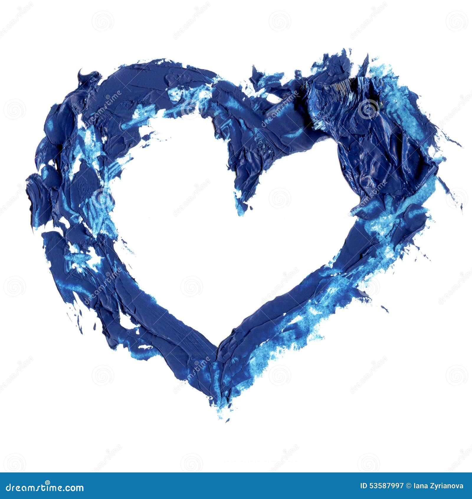 Painted heart stock illustration. Illustration of element - 53587997