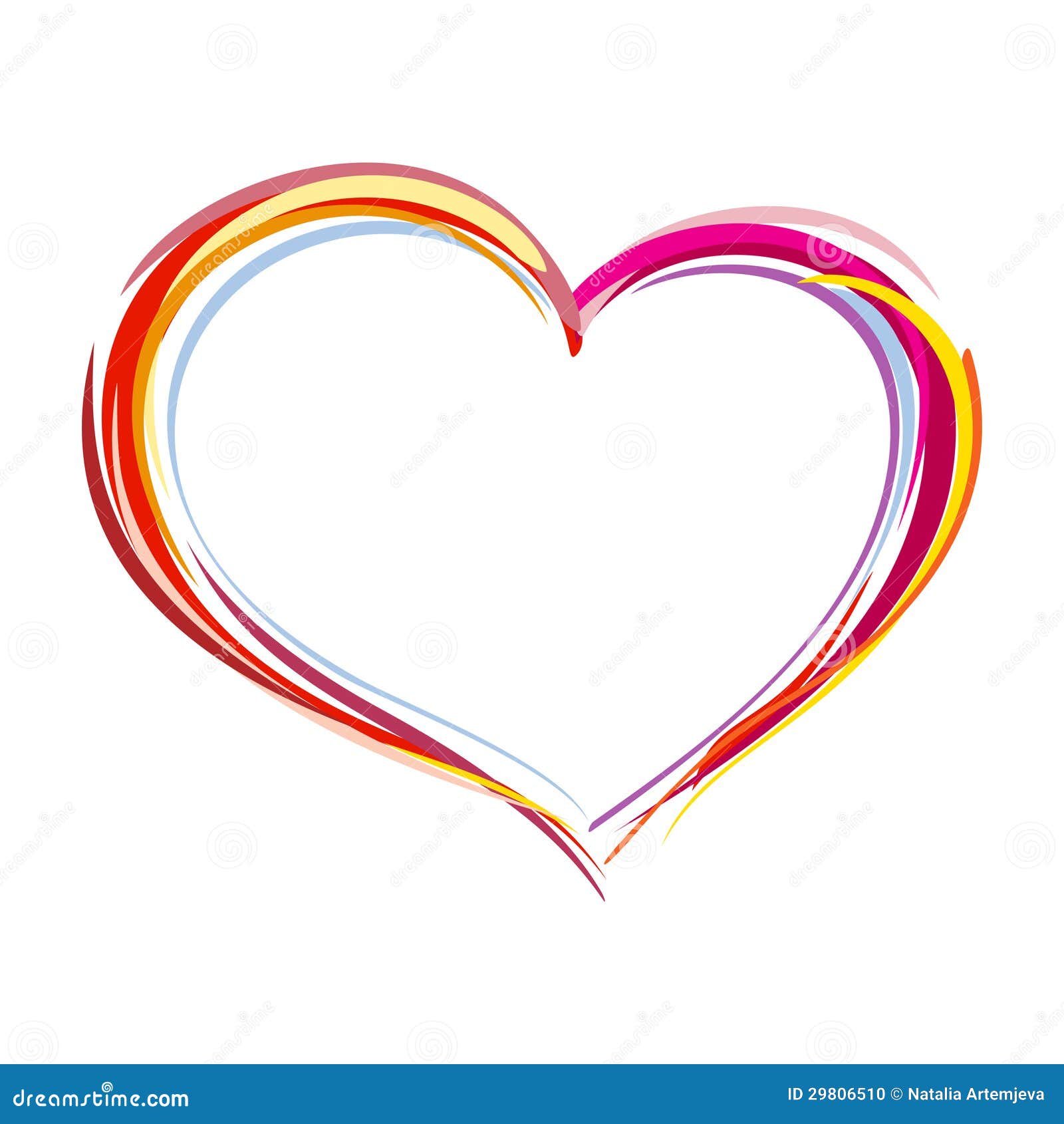 Painted heart stock vector. Illustration of element, gift - 29806510 Painted heart stock vector. Illustration of element, gift - 29806510