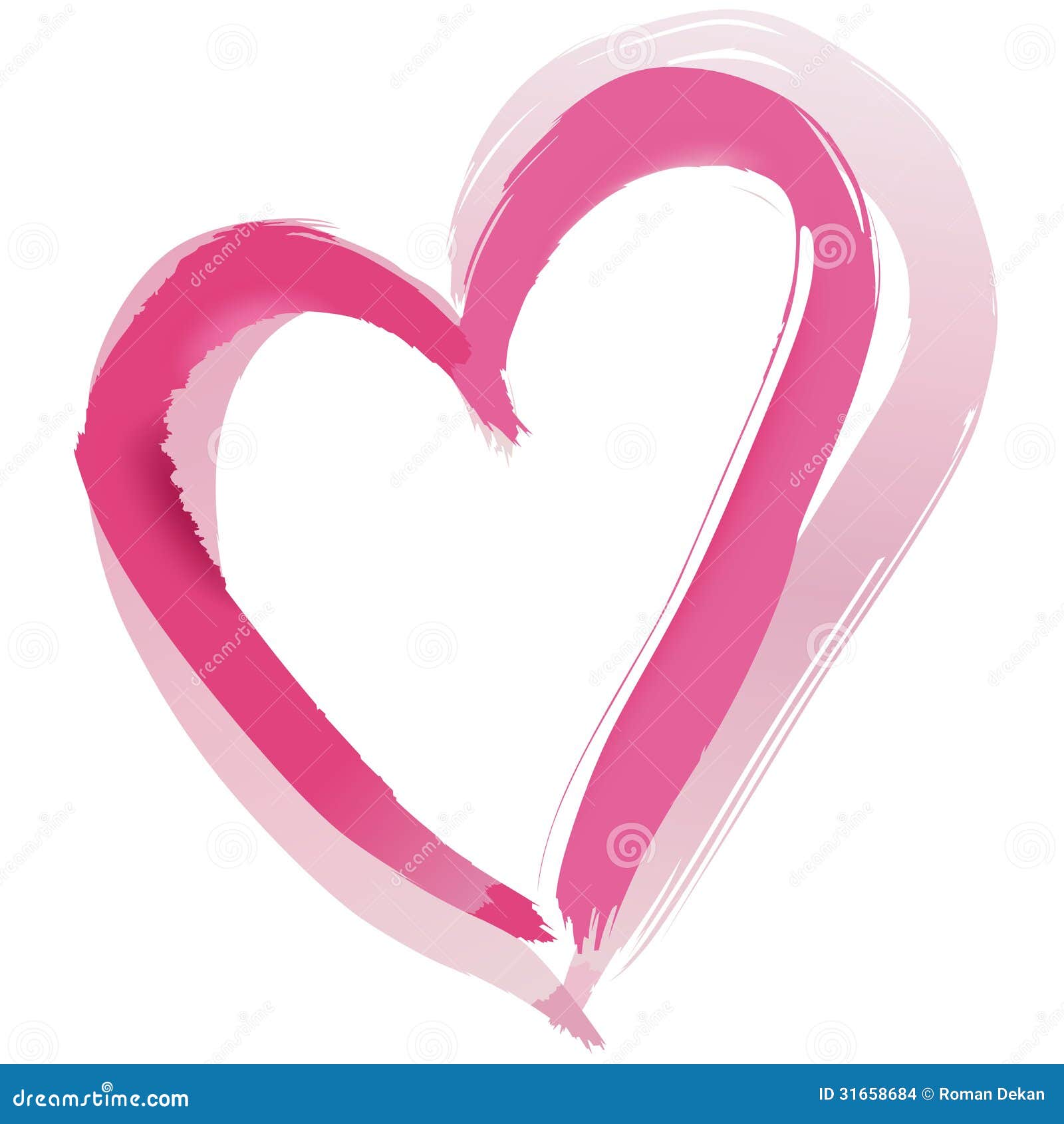 Painted Heart Shape stock vector. Illustration of close - 31658684 Painted Heart Shape stock vector. Illustration of close - 31658684