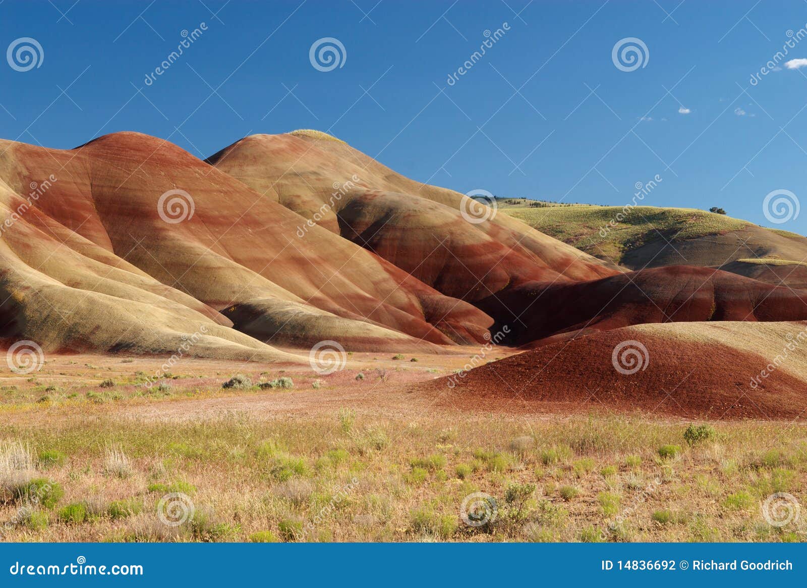 Painted Hills Evening, Mitchell, Oregon Stock Photo - Image of blue ...