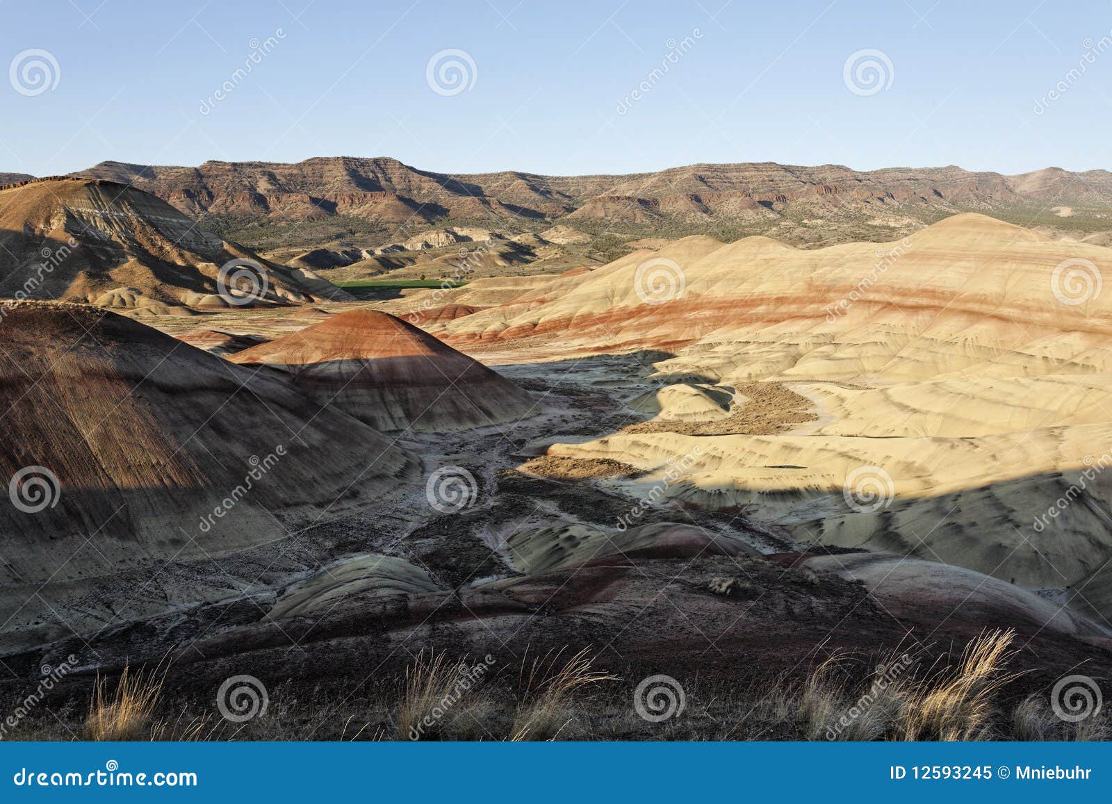 Painted Hills - a High Desert Landscape Formation Stock Image - Image ...