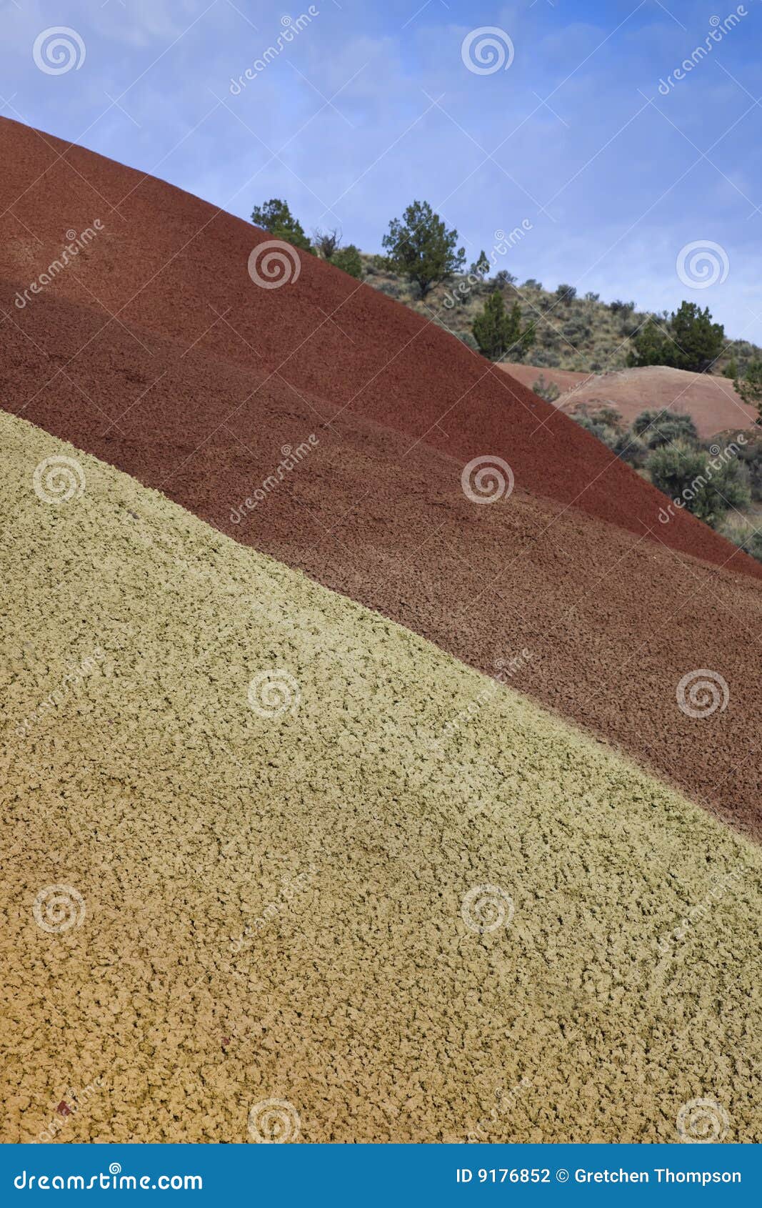 Painted Hills Textures stock photo. Image of like, nature - 9176852