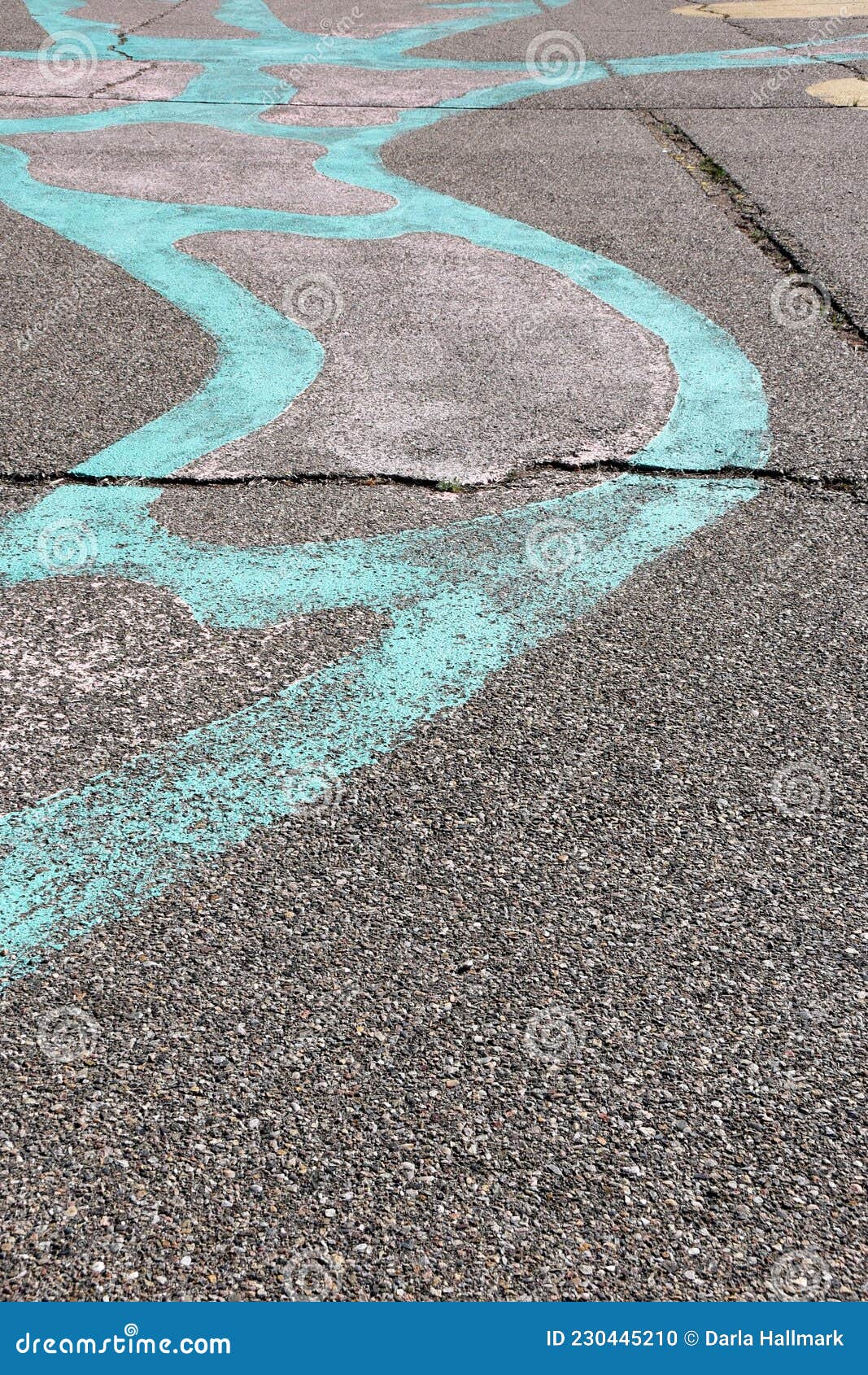 Painted journey on asphalt stock photo. Image of journey - 230445210