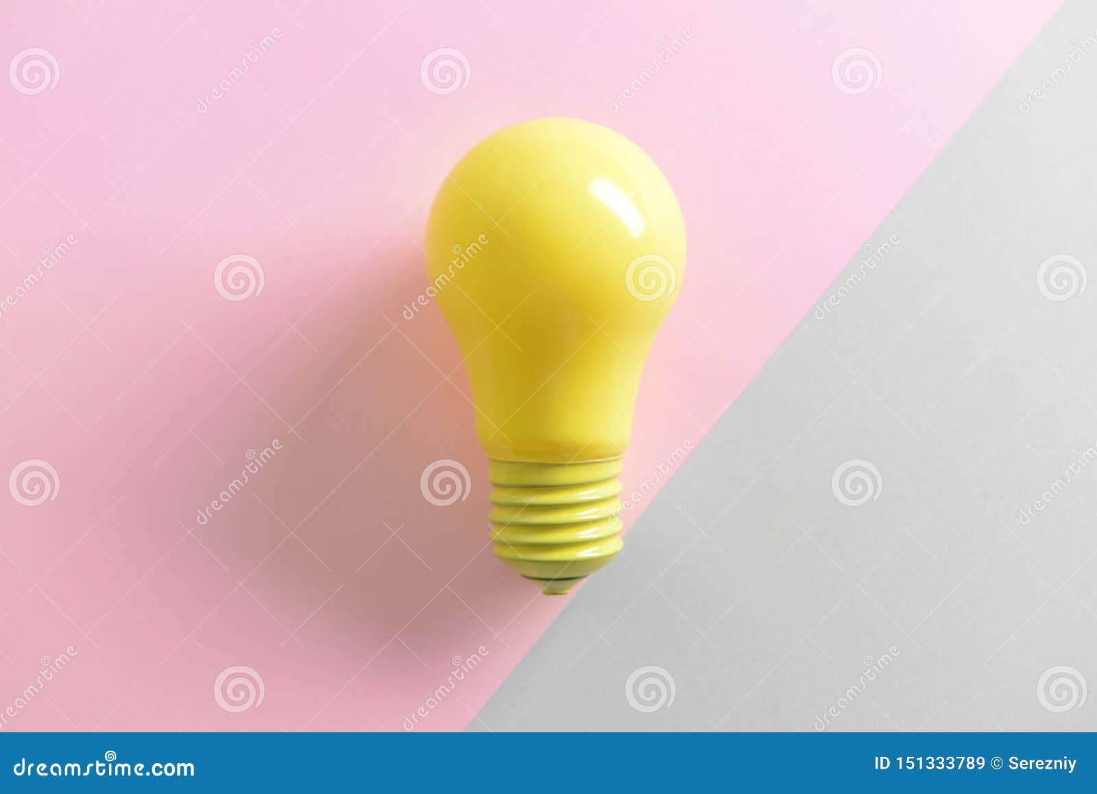 Painted Light Bulb on Color Background Stock Image - Image of ...