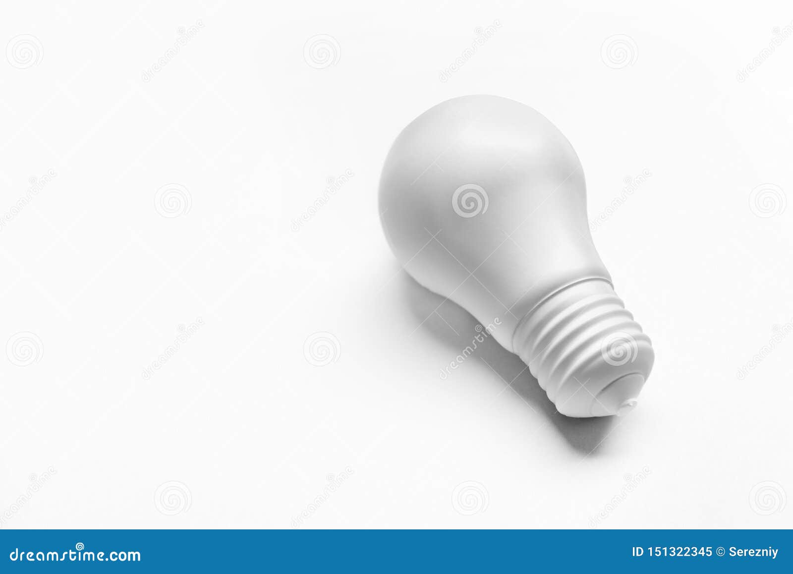 Painted Light Bulb on White Background Stock Image - Image of ...