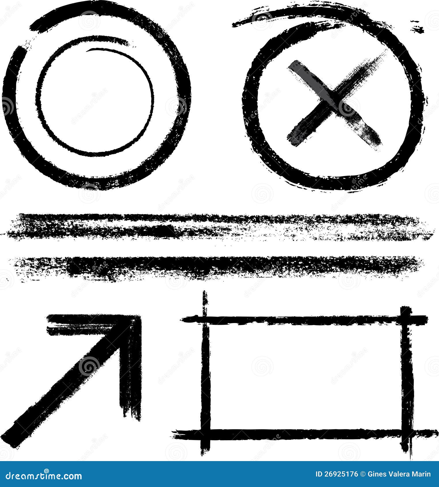 Painted lines stock vector. Illustration of drawing, line - 26925176