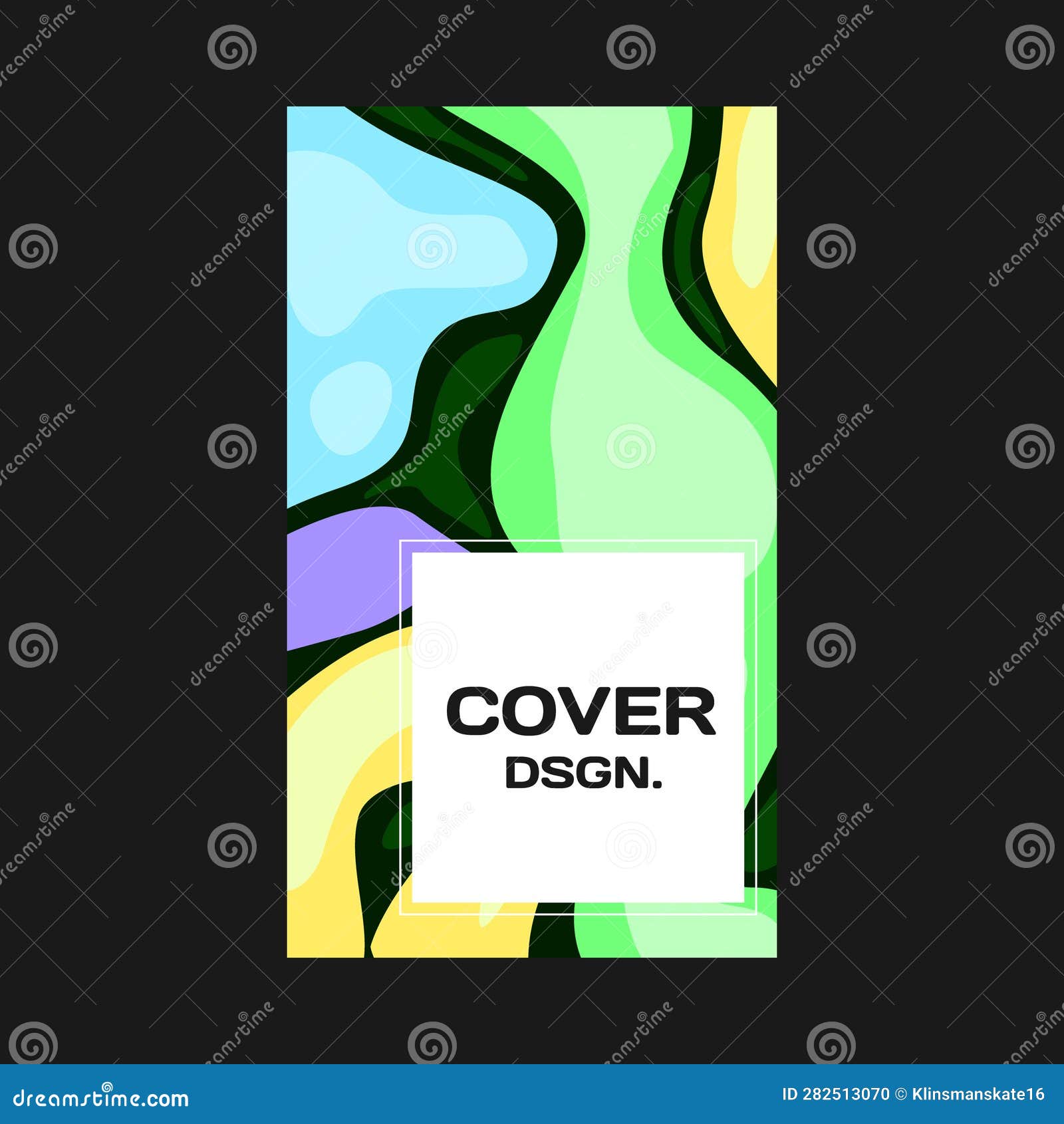 Painted Liquid Marble Cover Template Art Stock Vector - Illustration of ...