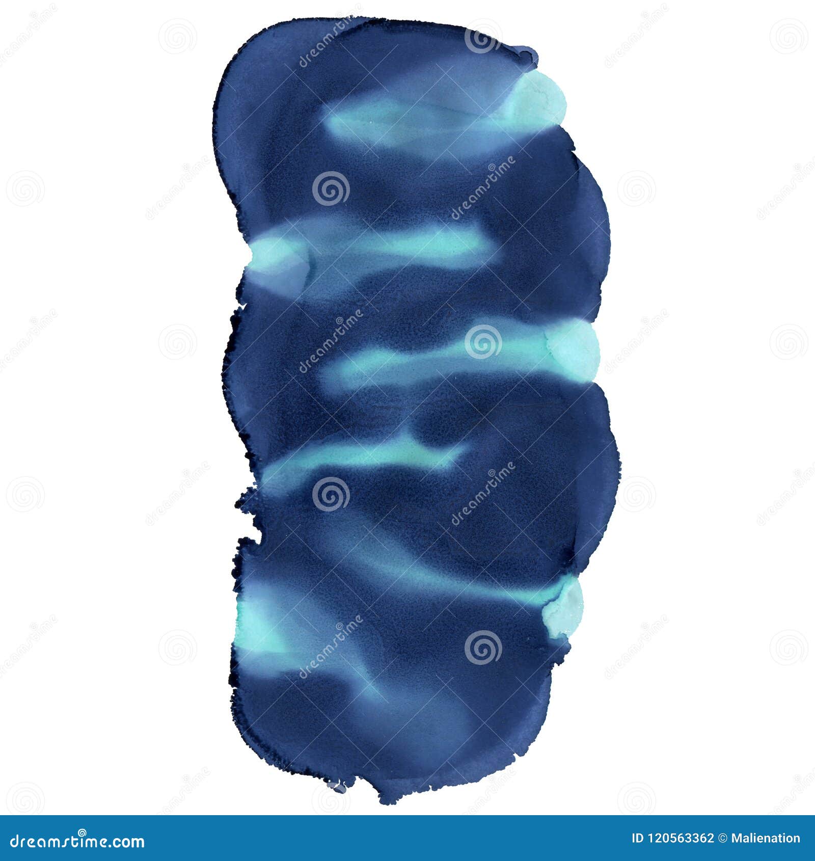 Painted Magic Background In Blue Colors. Waterc Ink Printable Texture ...