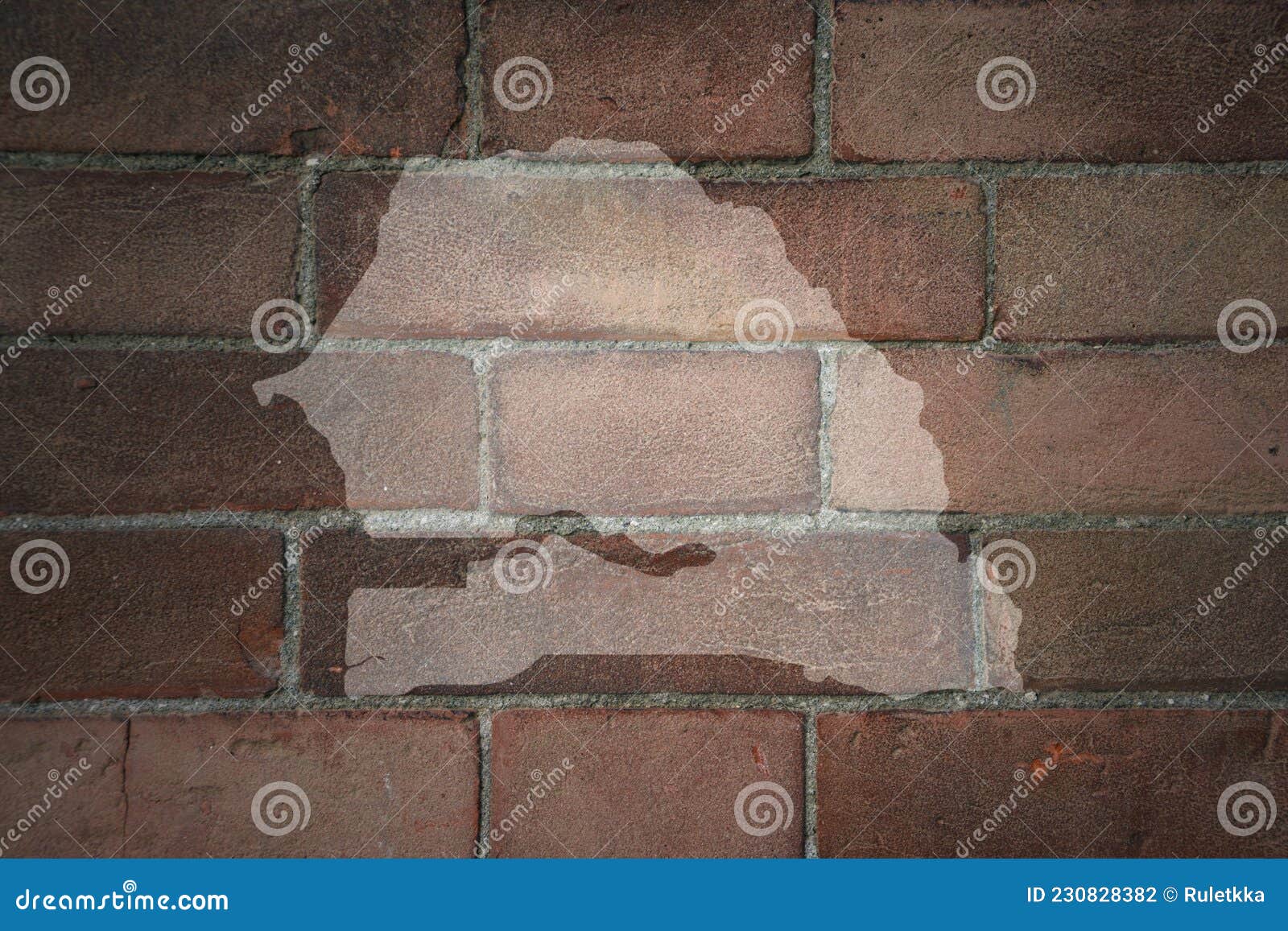 Map of Senegal on a Old Brick Wall Stock Photo - Image of geography ...