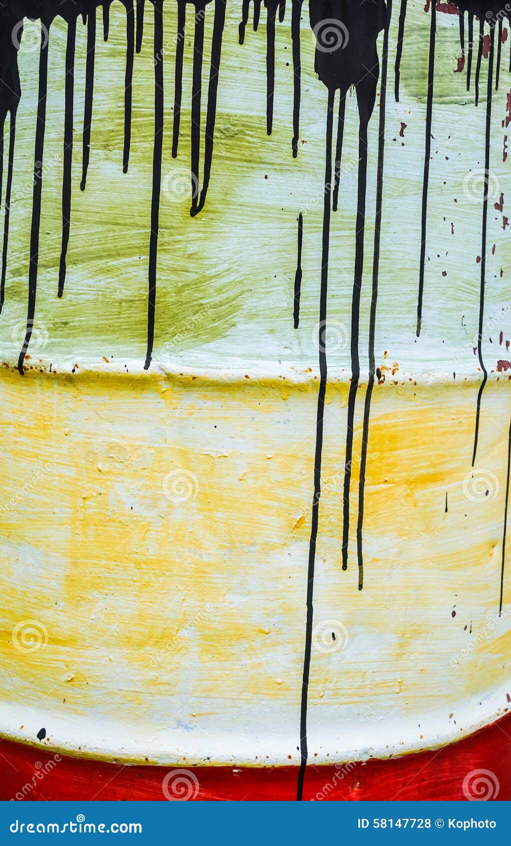 Painted Metal Barrel Texture Stock Photo - Image of metallic, rough ...