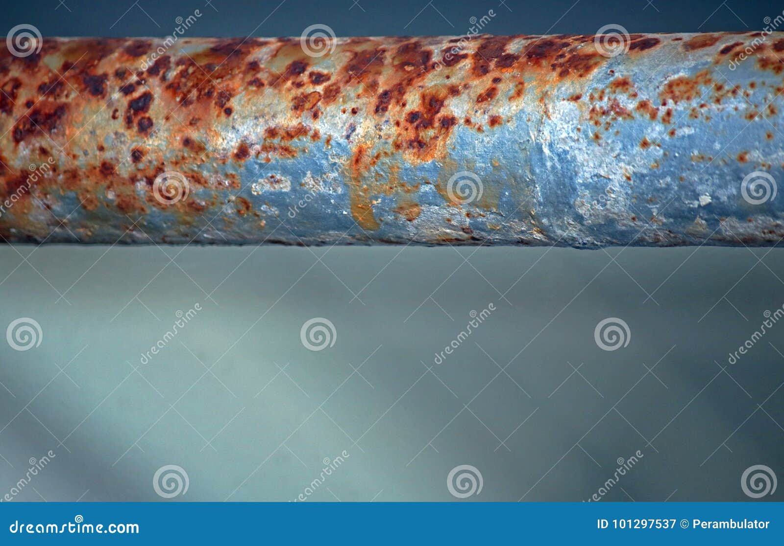 RUSTED METAL POLE stock image. Image of mottled, textures - 101297537