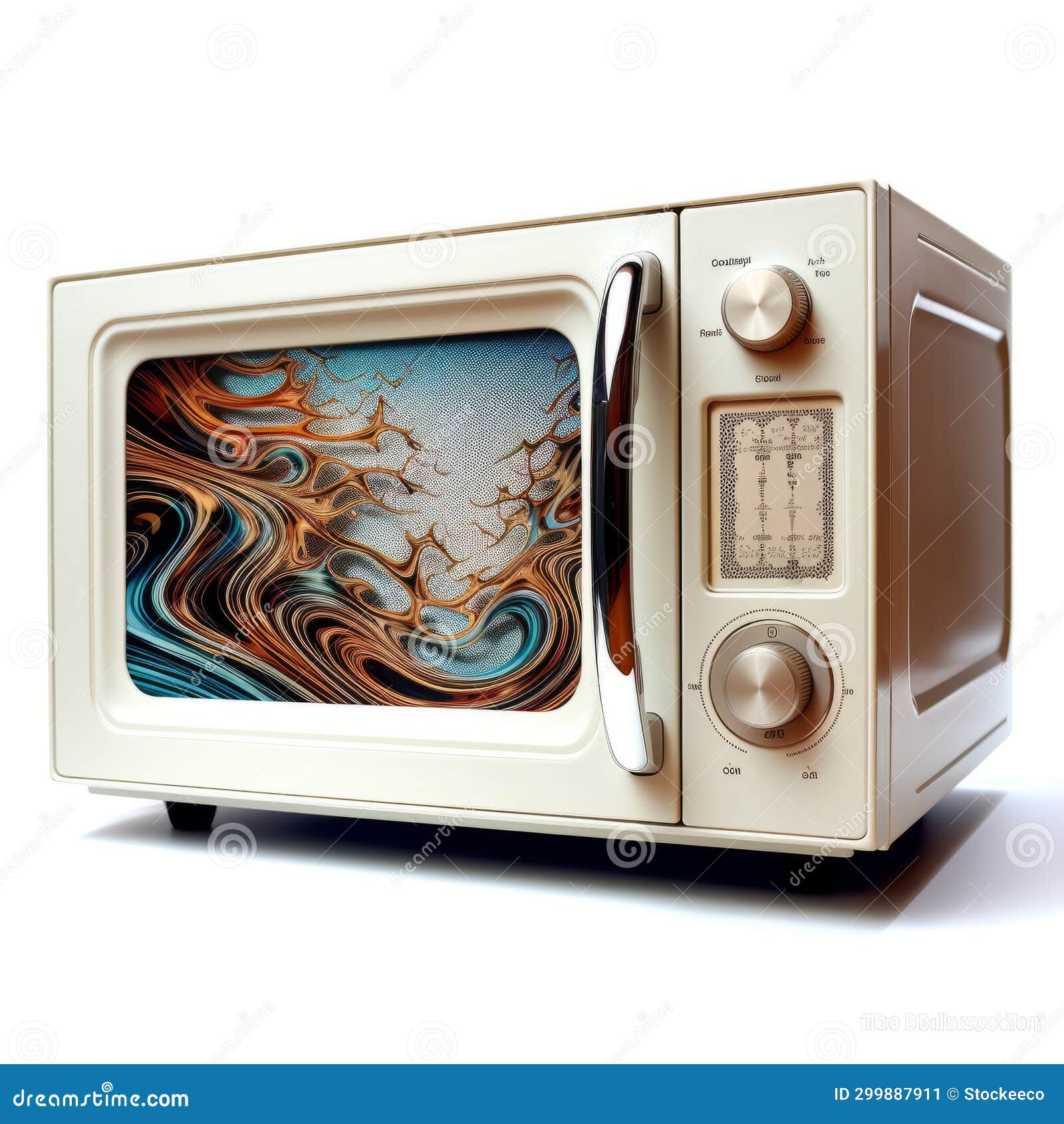 Futuristic Chromatic Waves: a Detailed Rendering of an Old Microwave ...