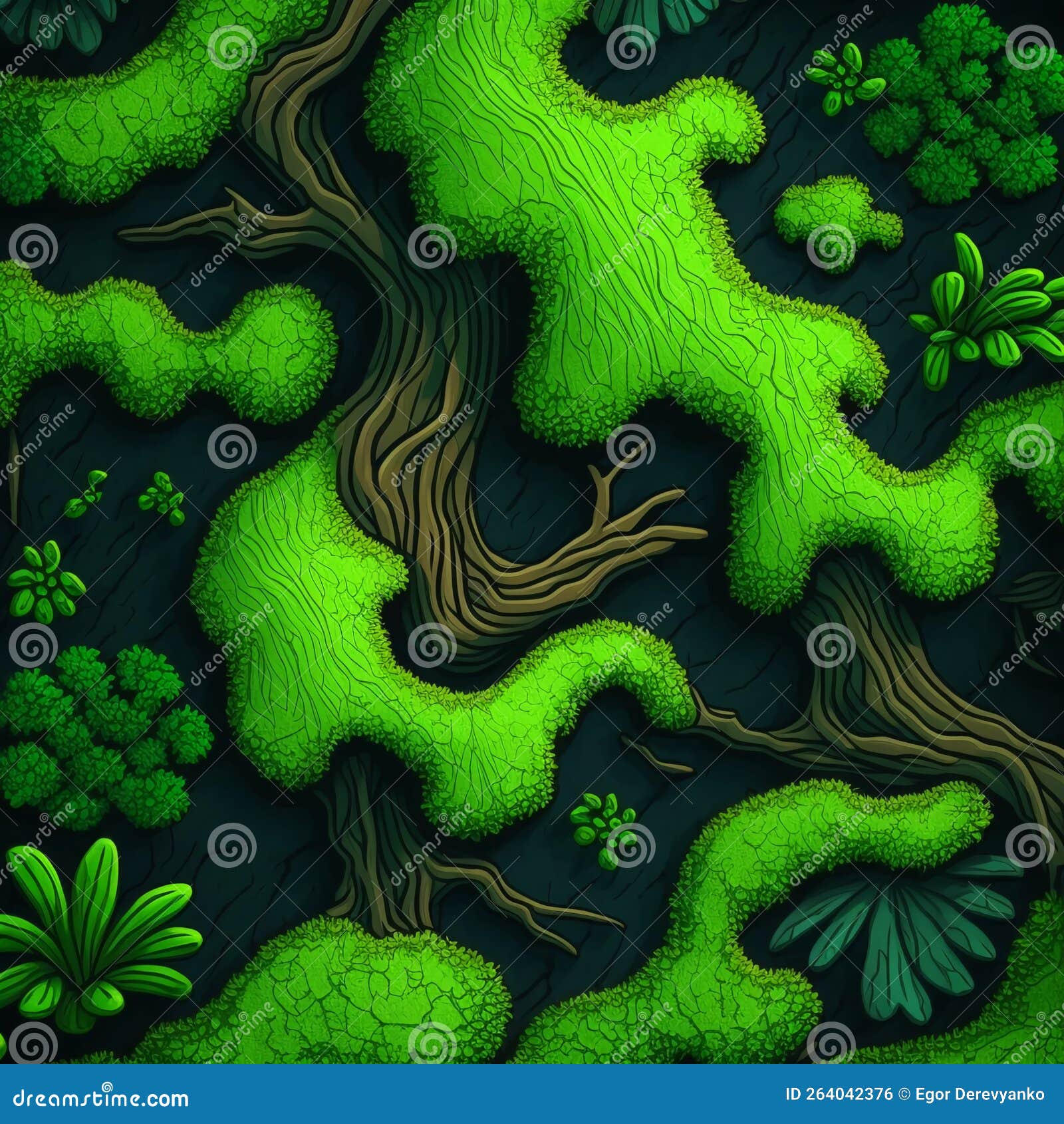 Painted moss texture stock photo. Illustration of soil - 264042376