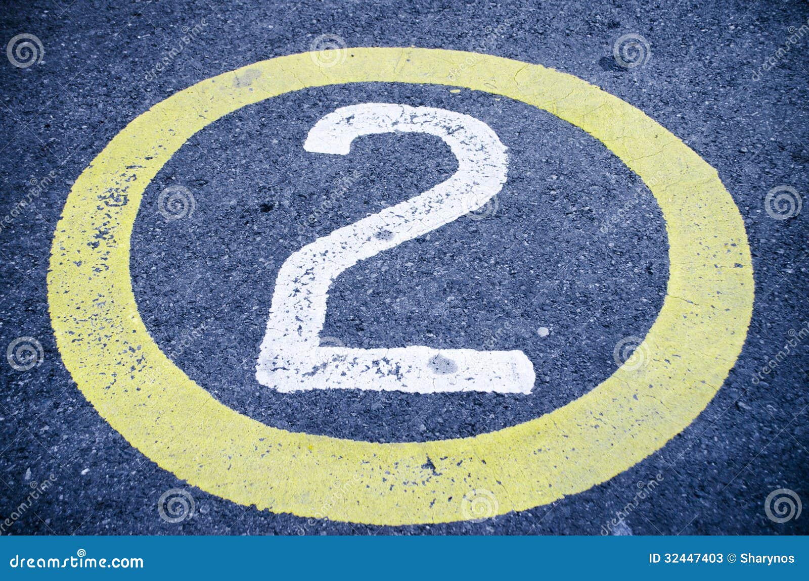 Painted number 2 stock image. Image of decay, pattern - 32447403