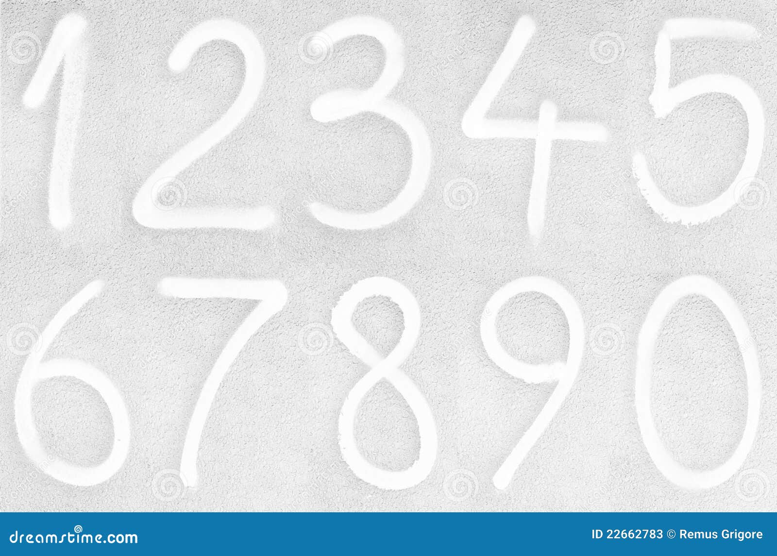 Painted numbers stock illustration. Illustration of eight - 22662783