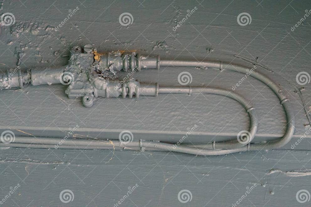 Painted Over Coax Cable Splitter Stock Image - Image of coax, signal ...