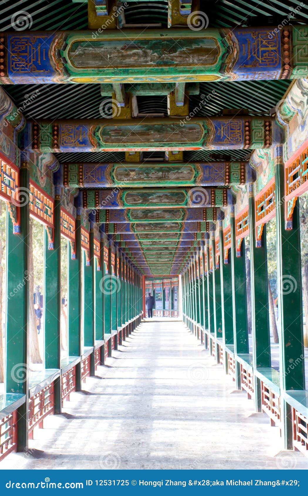 Painted passage stock image. Image of passageway, east - 12531725