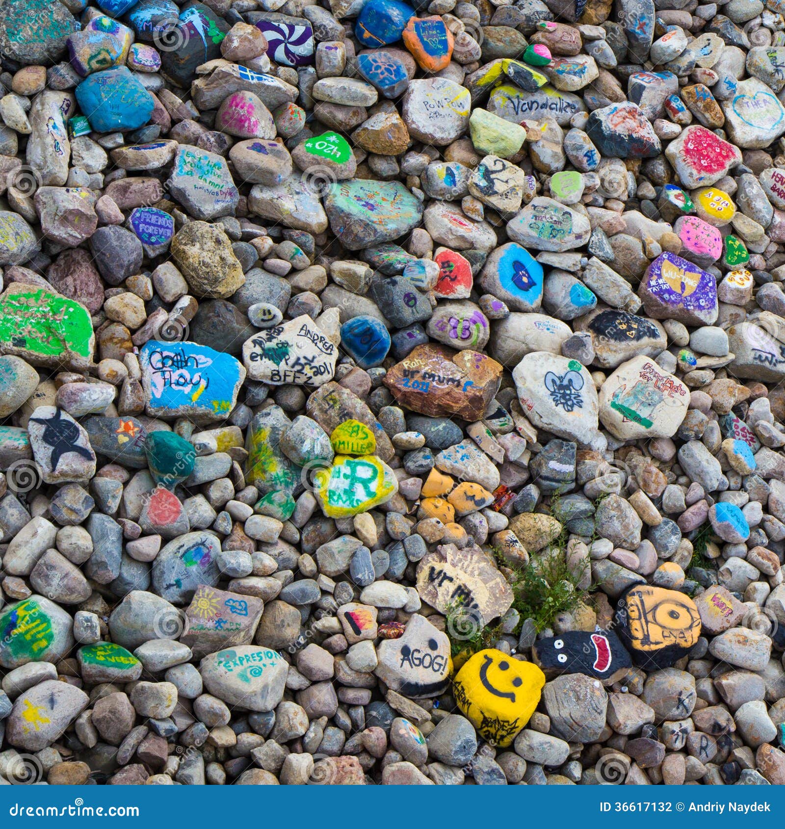 Painted Pebbles With Emoji Faces On A Table Royalty-Free Stock Photo ...
