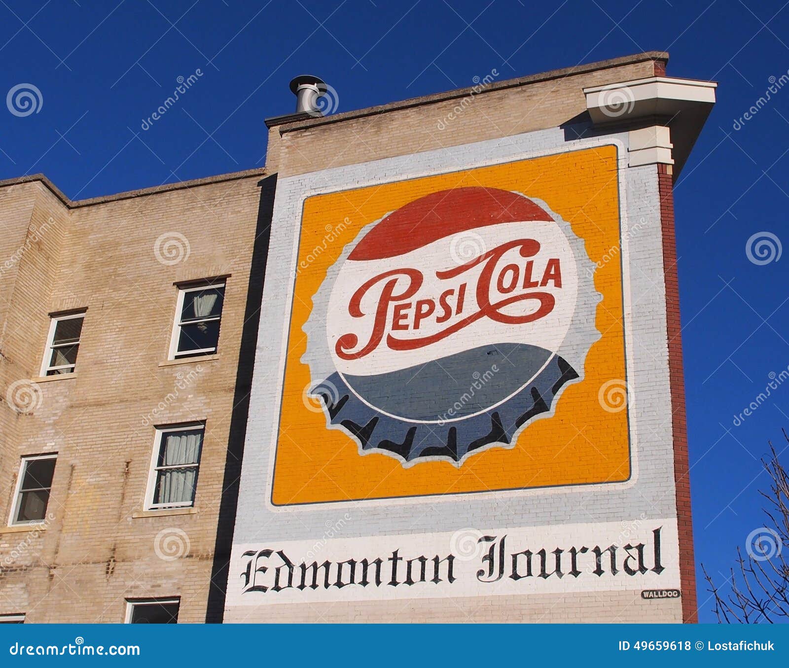 Painted Pepsi Cola Advertisement on Building Editorial Stock Photo ...