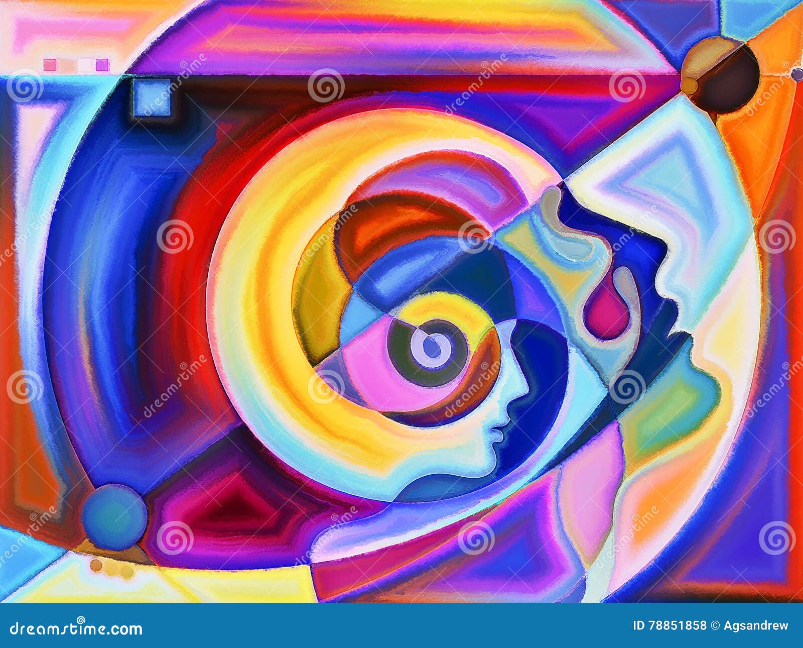 Painted Perception stock illustration. Illustration of glass - 78851858