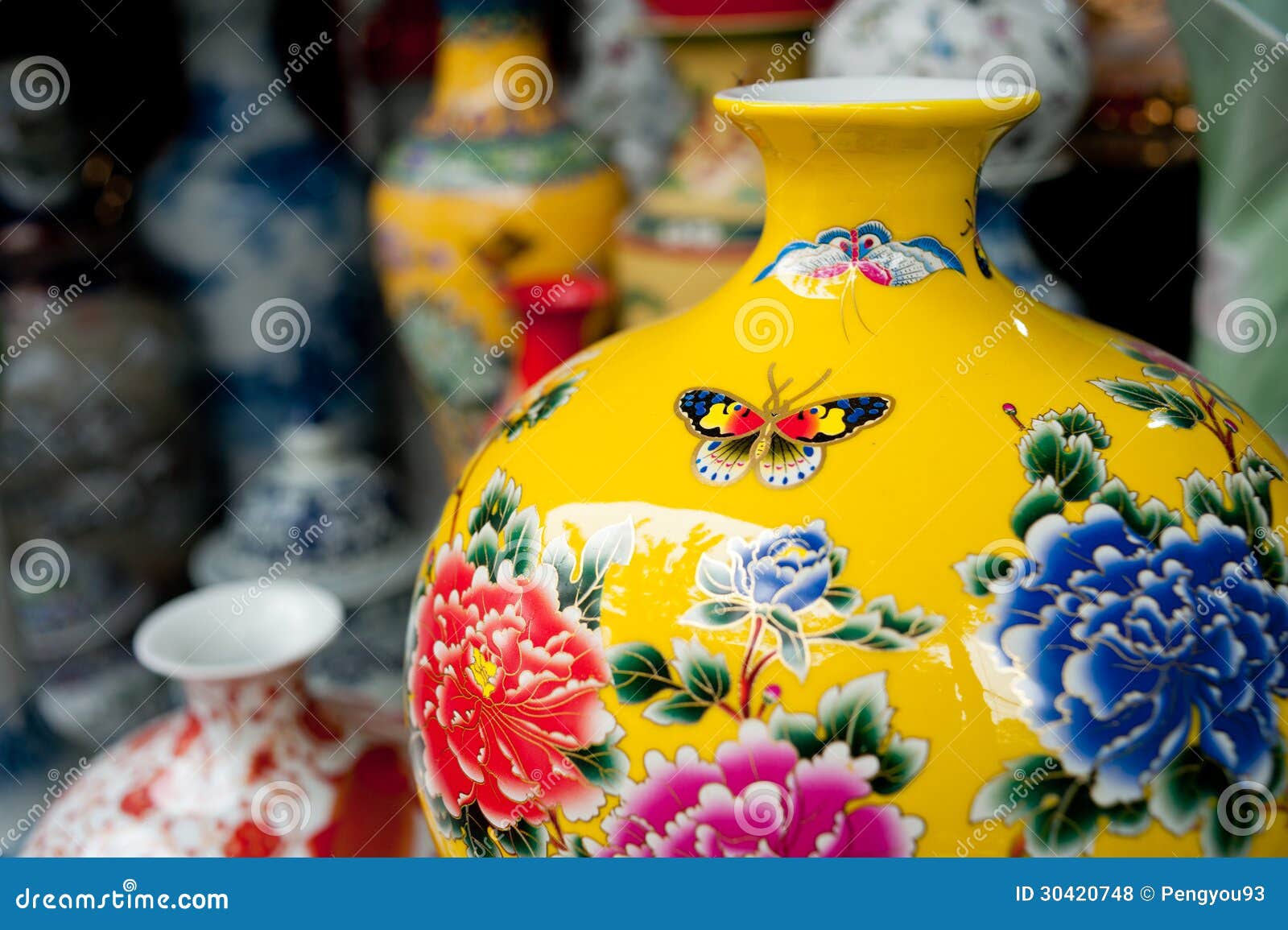 Painted porcelain crafts stock photo. Image of painting - 30420748