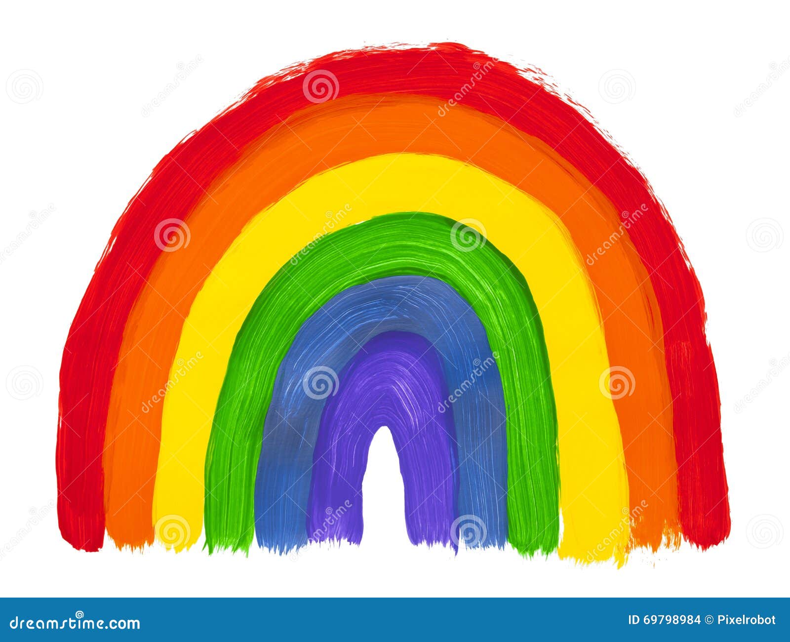 Painted Rainbow stock illustration. Illustration of complexity - 69798984