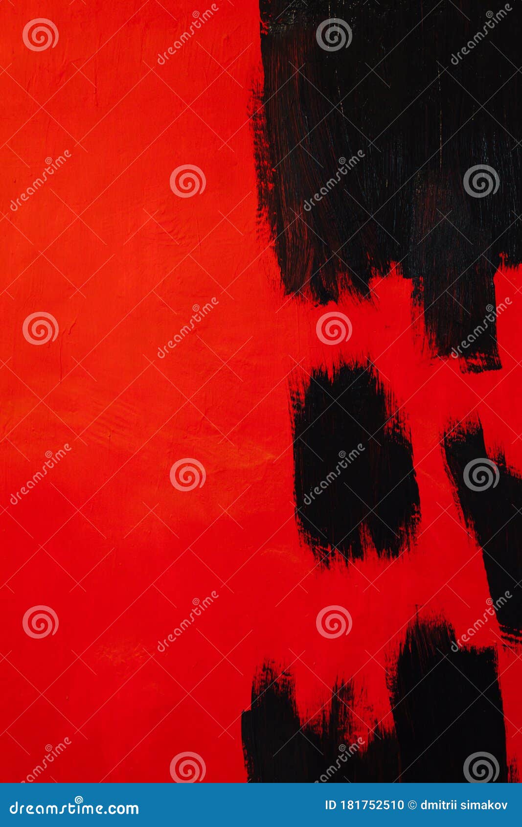 Painted Red Black Paint Wall Texture Background Stock Photo - Image of ...