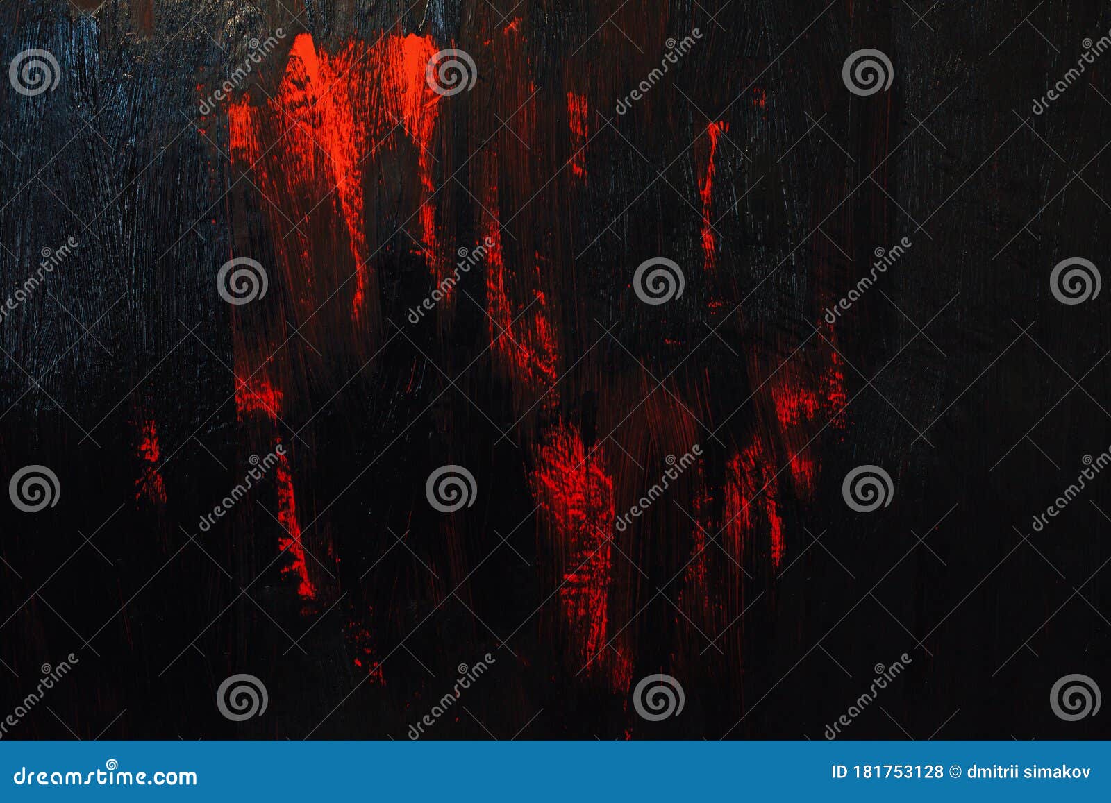 Painted Red Black Paint Wall Texture Background Stock Photo - Image of ...
