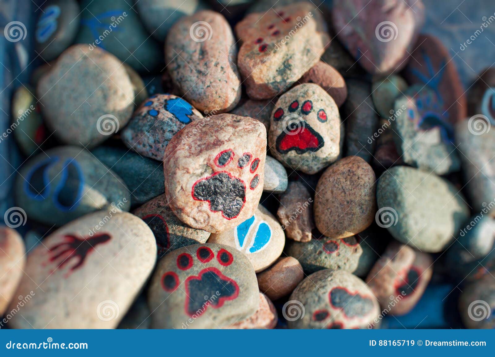 Painted rocks stock image. Image of decoration, painting - 88165719